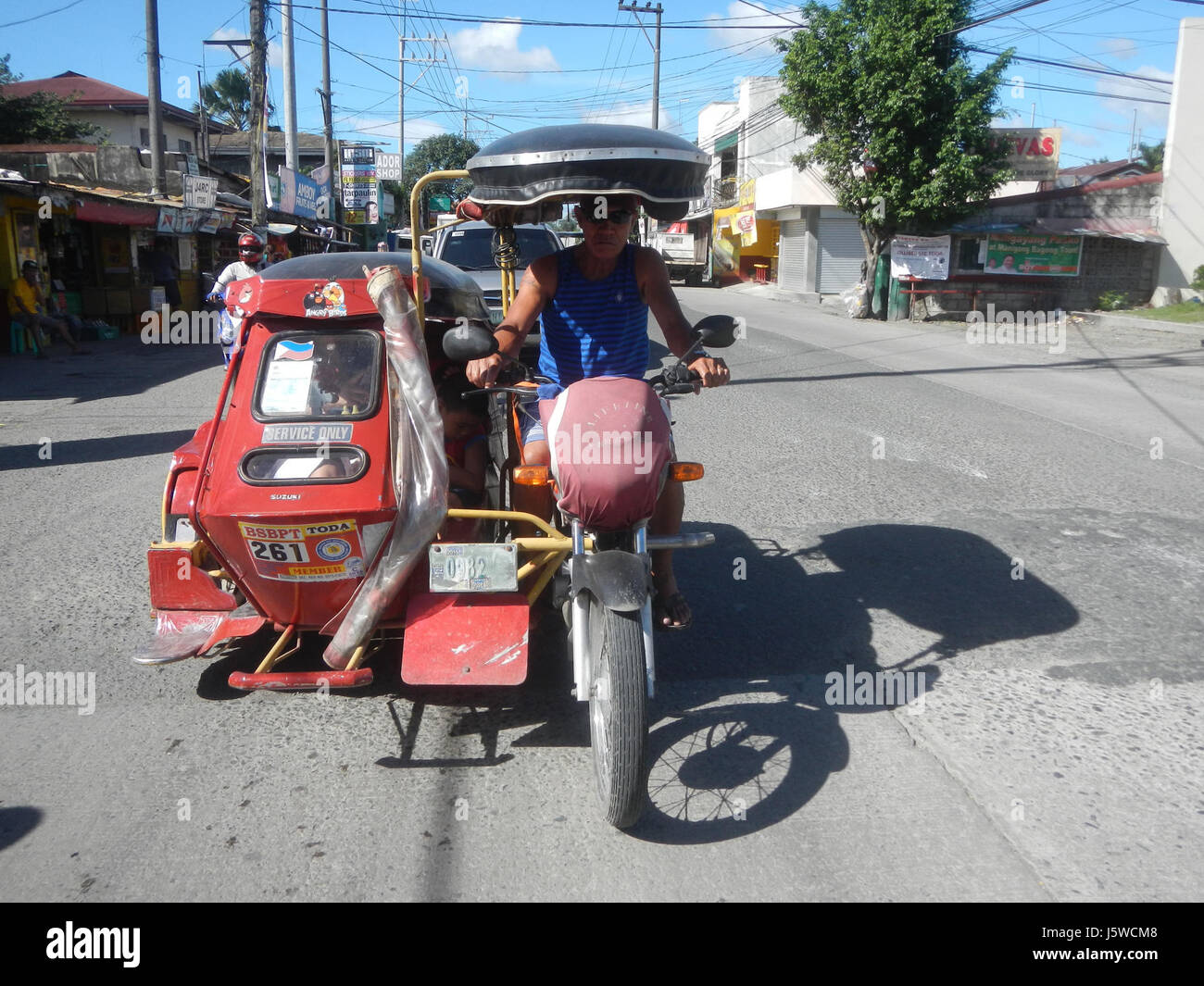This photograph shows the Maharlika Highway, a major roadway in the ...