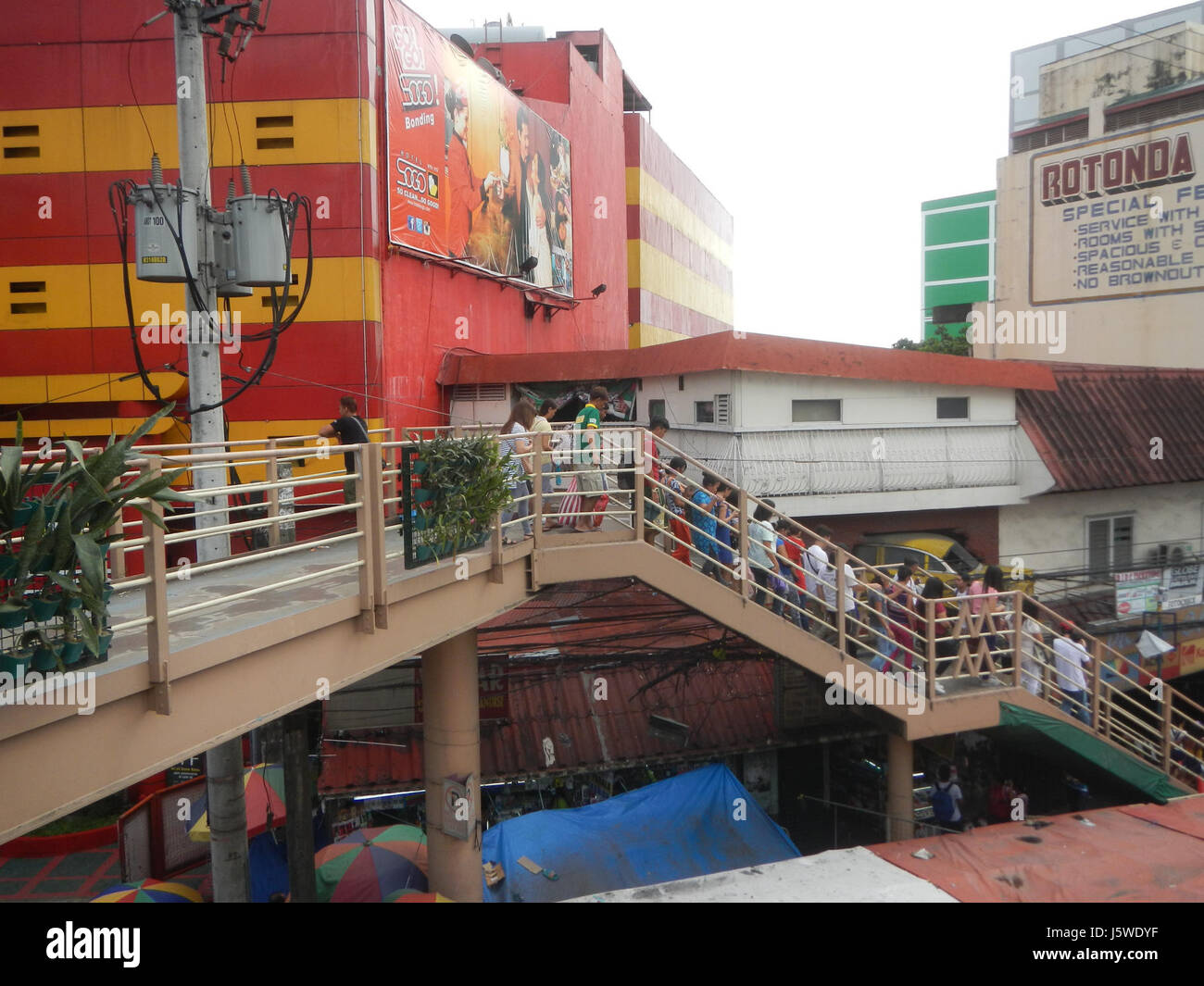 0016 EDSA Taft Avenue MRT Station LRT Footbridge Pasay City 23 Stock ...