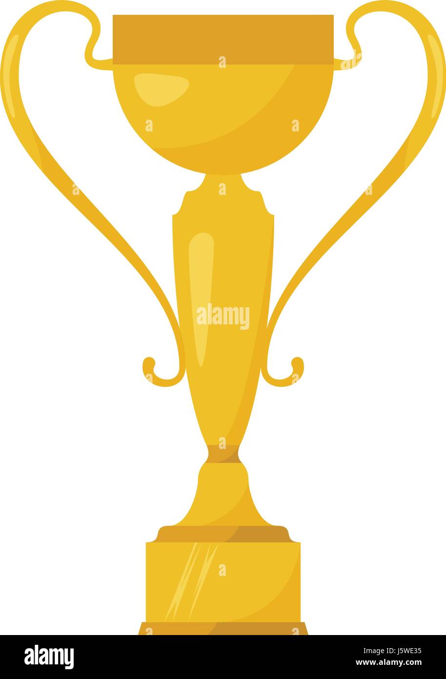Gold cup on white. Vector illustrations flat style Stock Vector Image ...