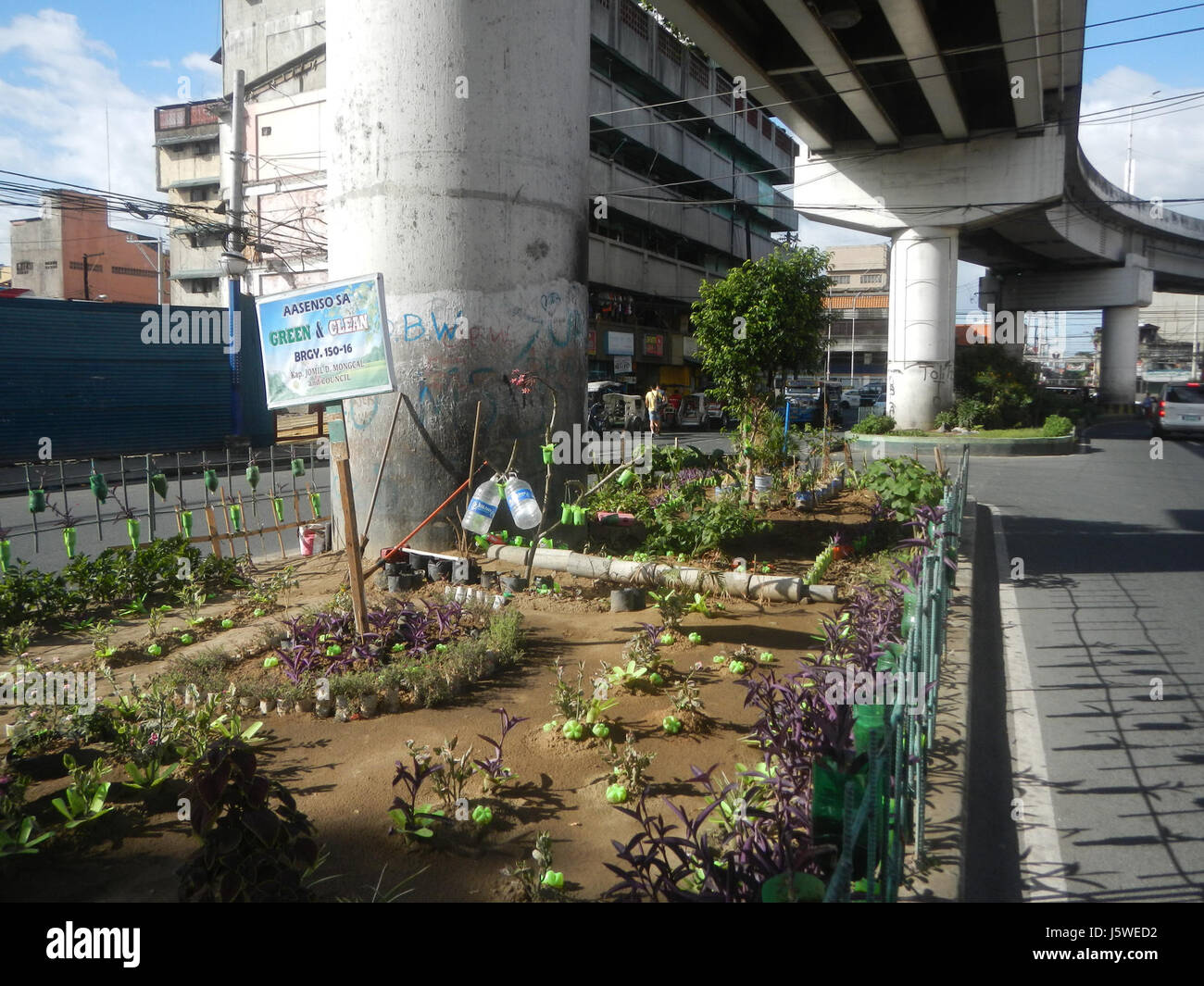 This photograph shows a busy area in Pasay City, Manila, featuring key ...