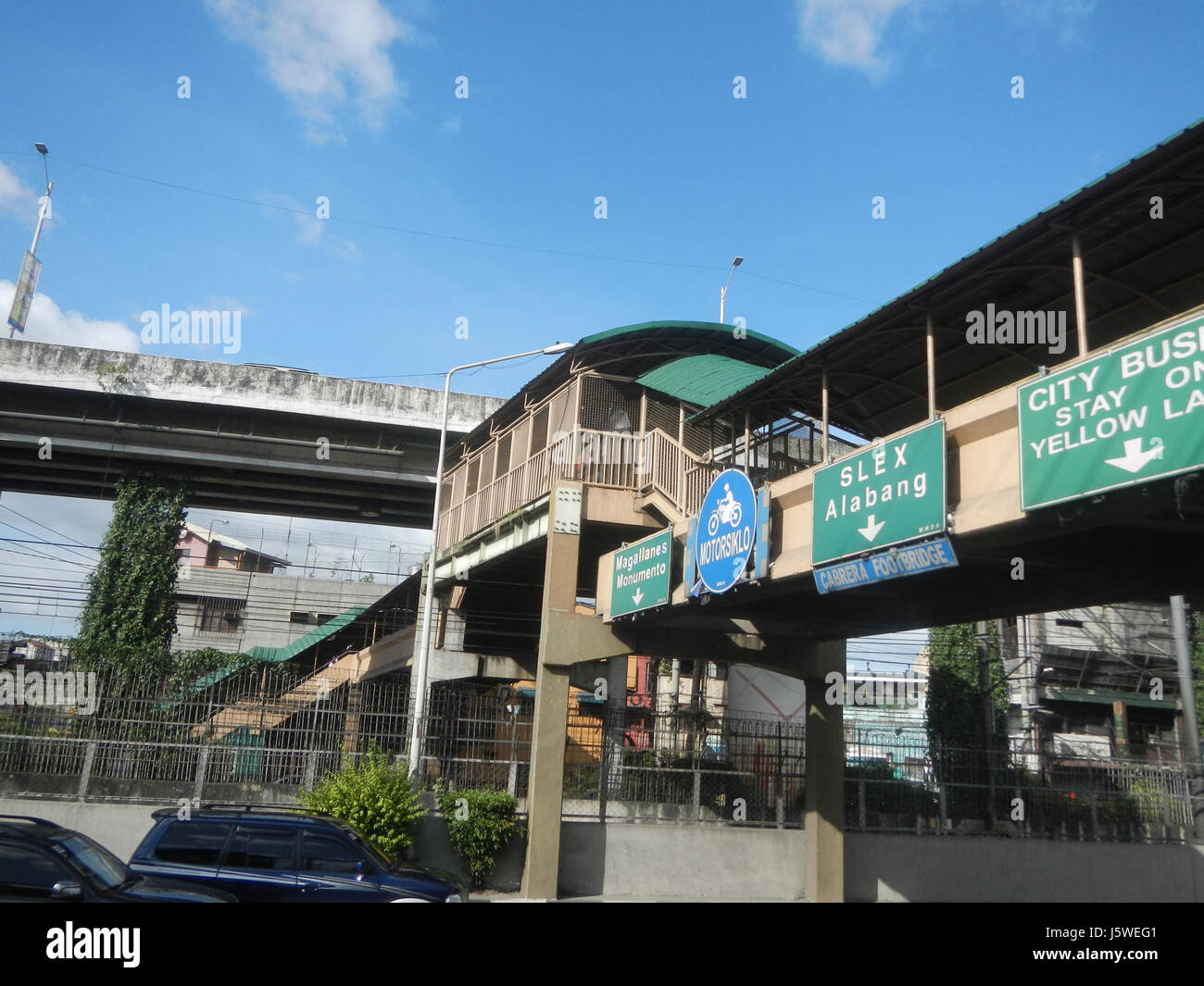 The San Roque Cabrera Street Footbridge in Pasay City serves as a vital ...