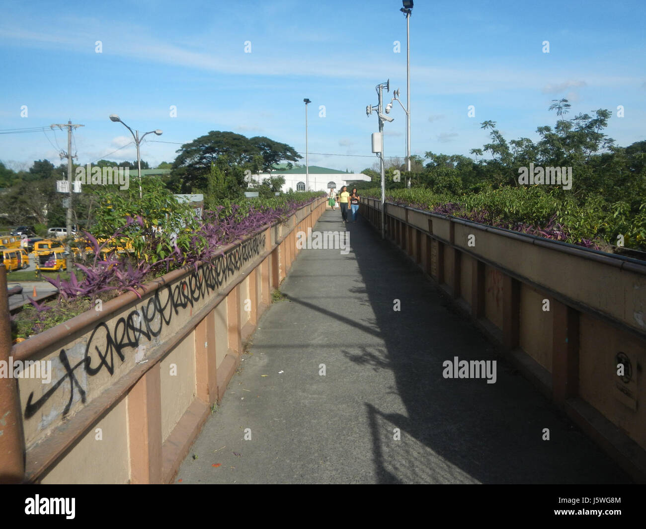 This description highlights the location of footbridges connecting ...