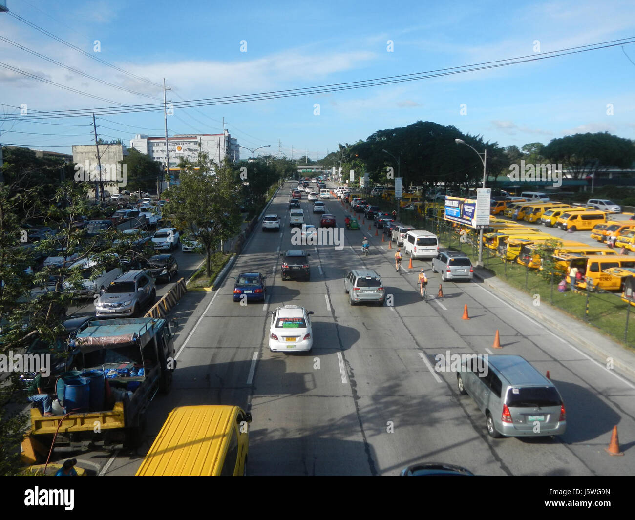 This image represents the footbridges connecting Miriam College and ...
