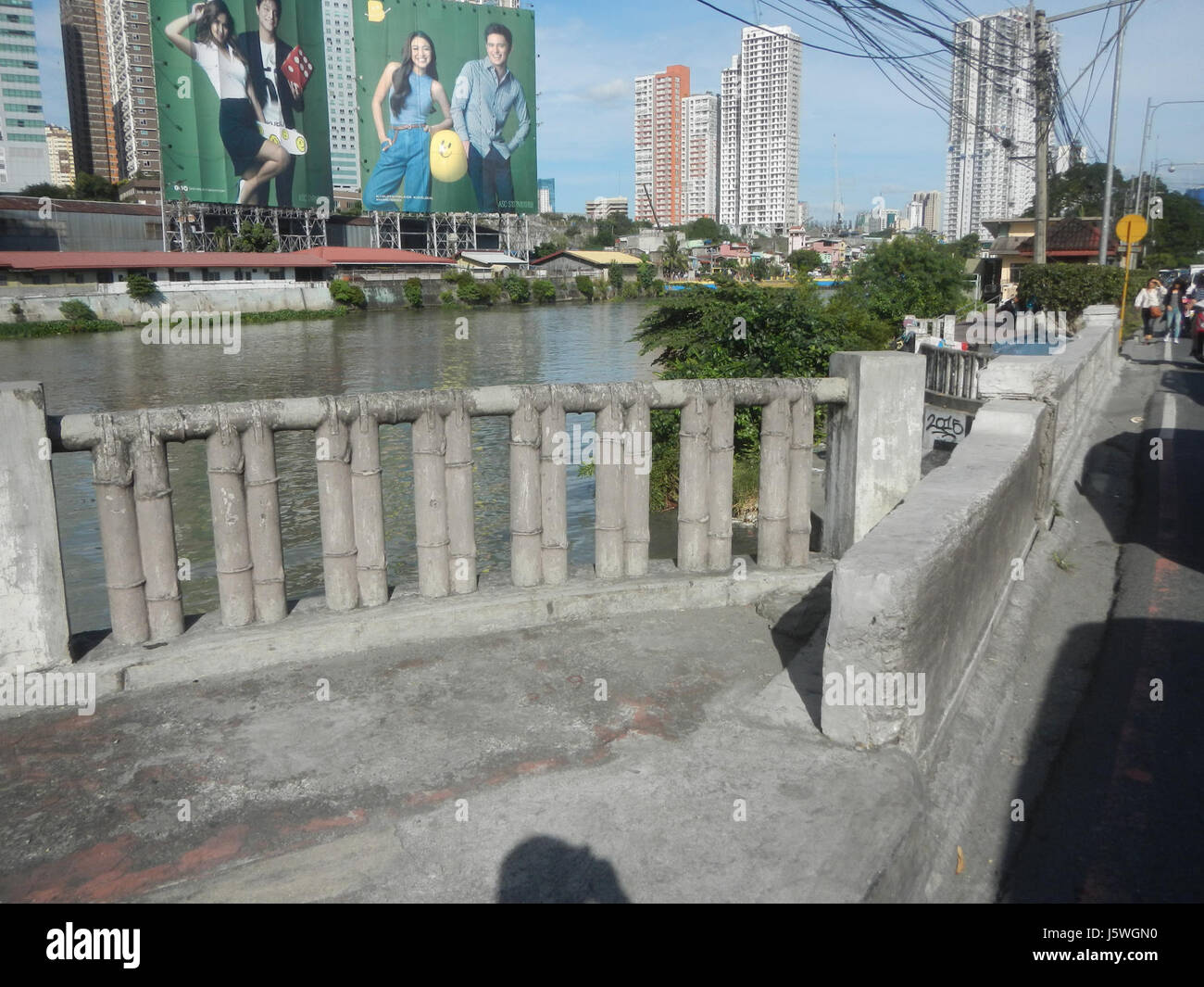 The Pasig River Park near J.P. Rizal Extension Bridge in Makati City is ...