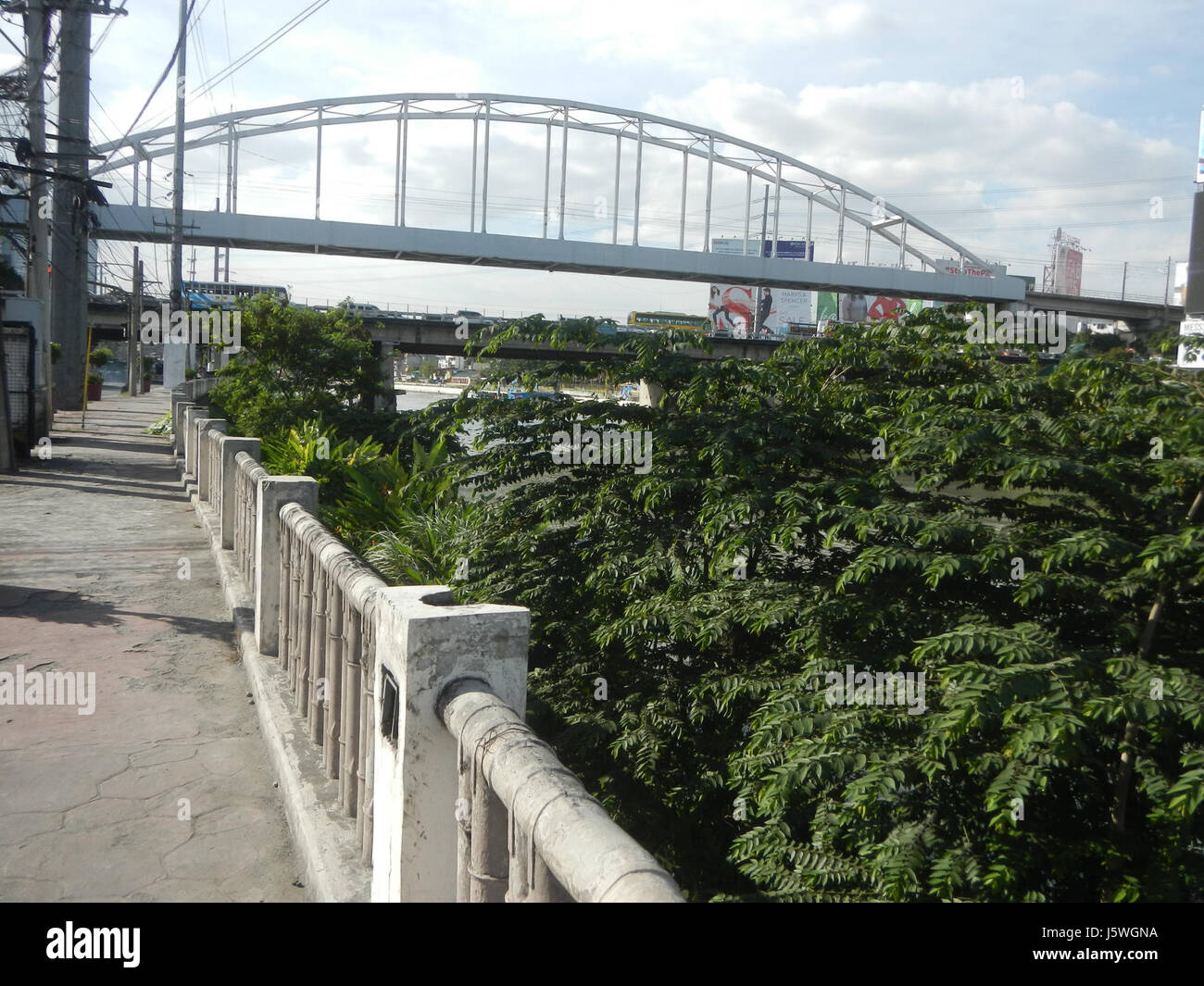 This image shows the Pasig River Park and the J.P. Rizal Extension ...