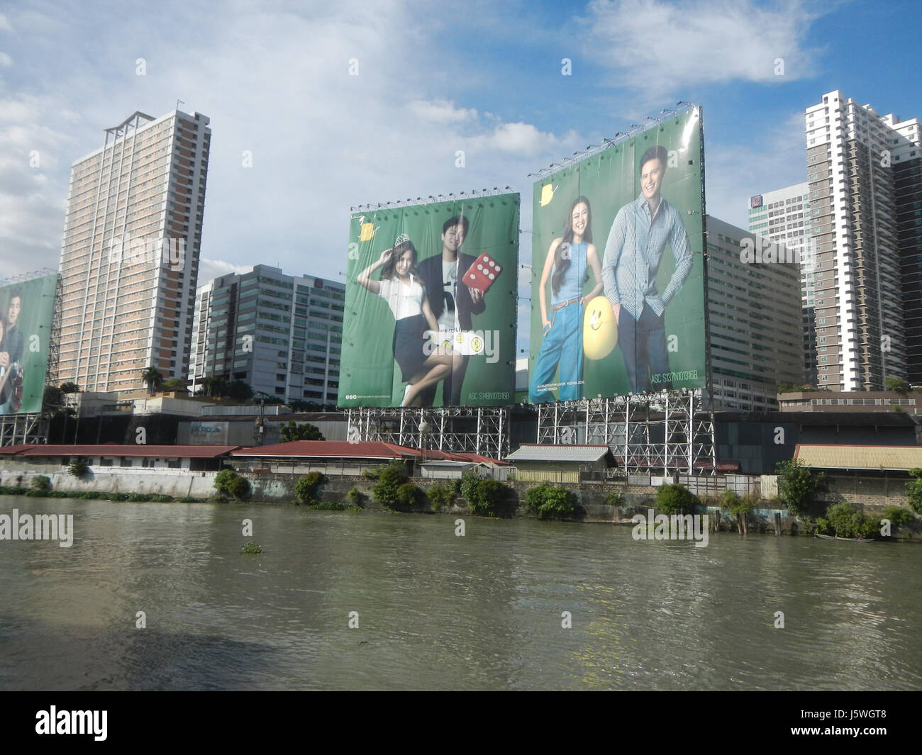 The image depicts the Pasig River Park and Baywalk, located in the ...