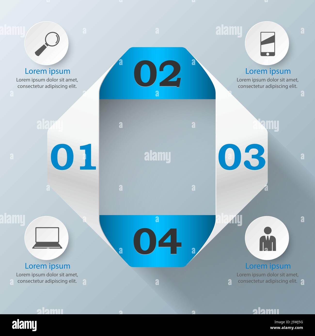 3D infographic design template and marketing icons Stock Vector Image ...