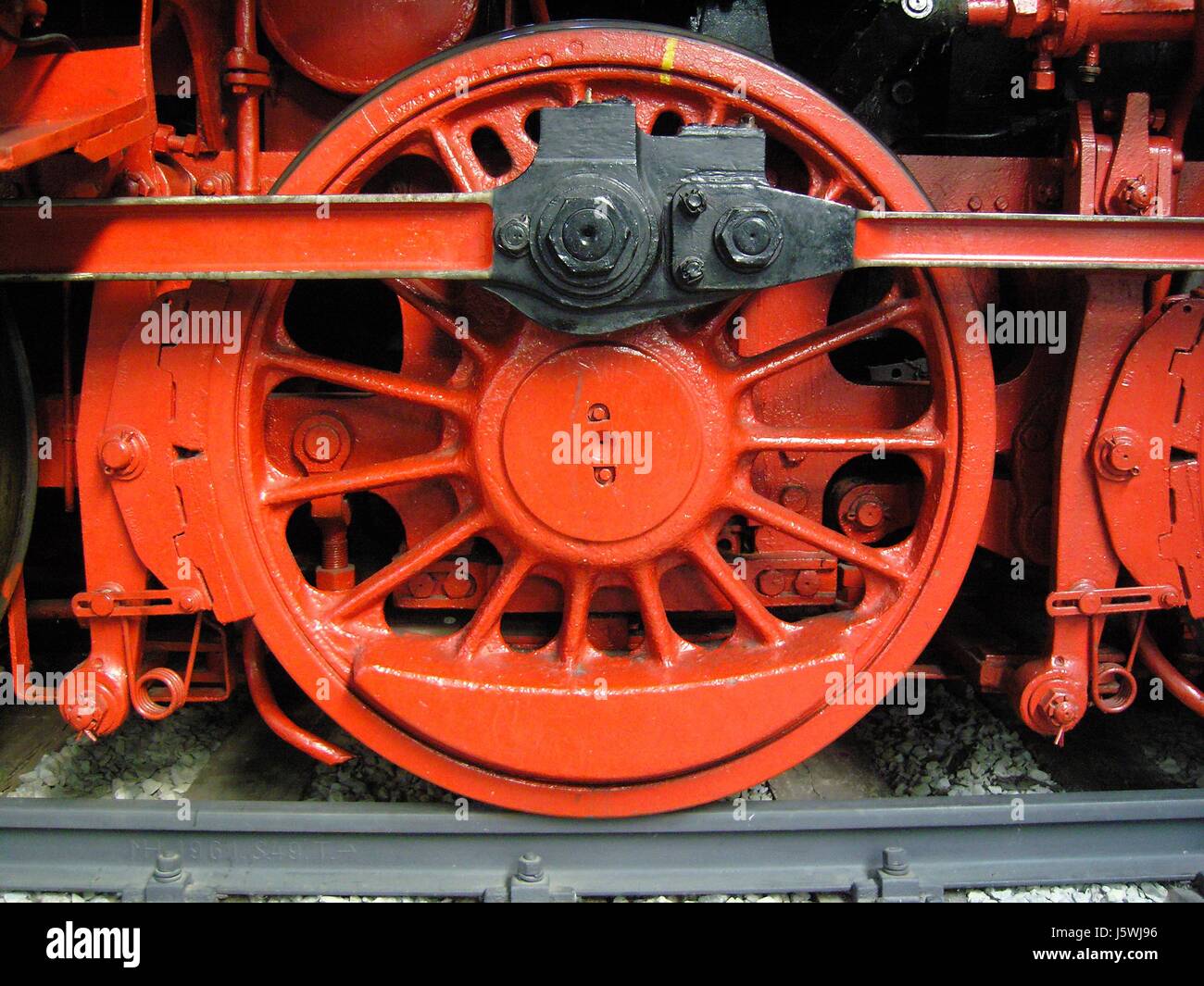 drive wheel with side rods Stock Photo - Alamy