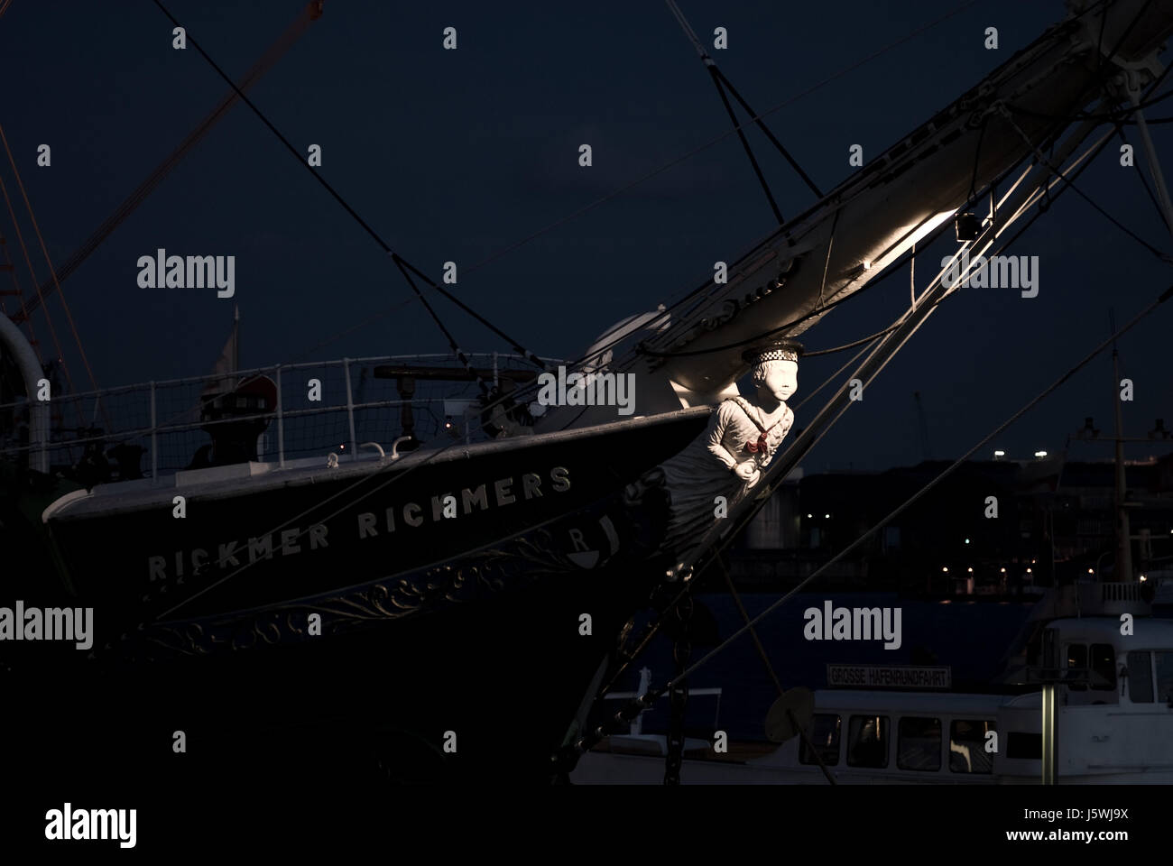 Figurehead of the sailing ship rickmer rickmers hi-res stock ...