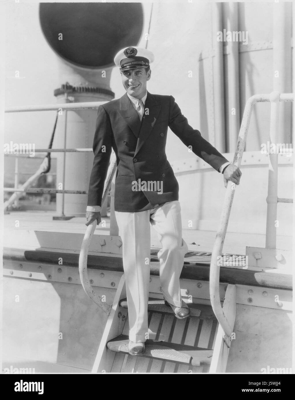 Actor Richard Arlen, Publicity Portrait on Ship, 1930's Stock Photo - Alamy