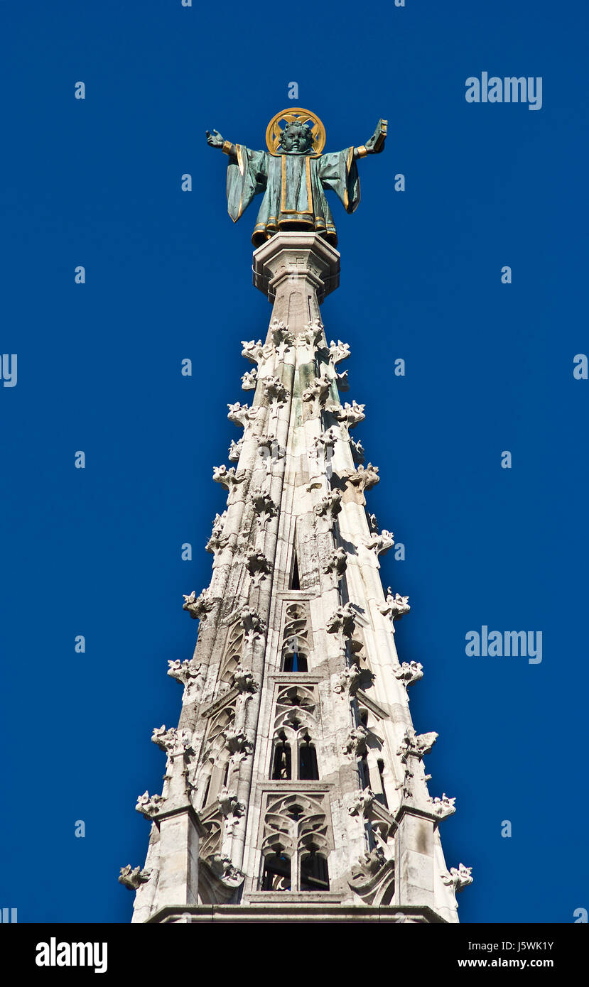 town hall munich spire emblem pictogram symbol pictograph trade symbol ...