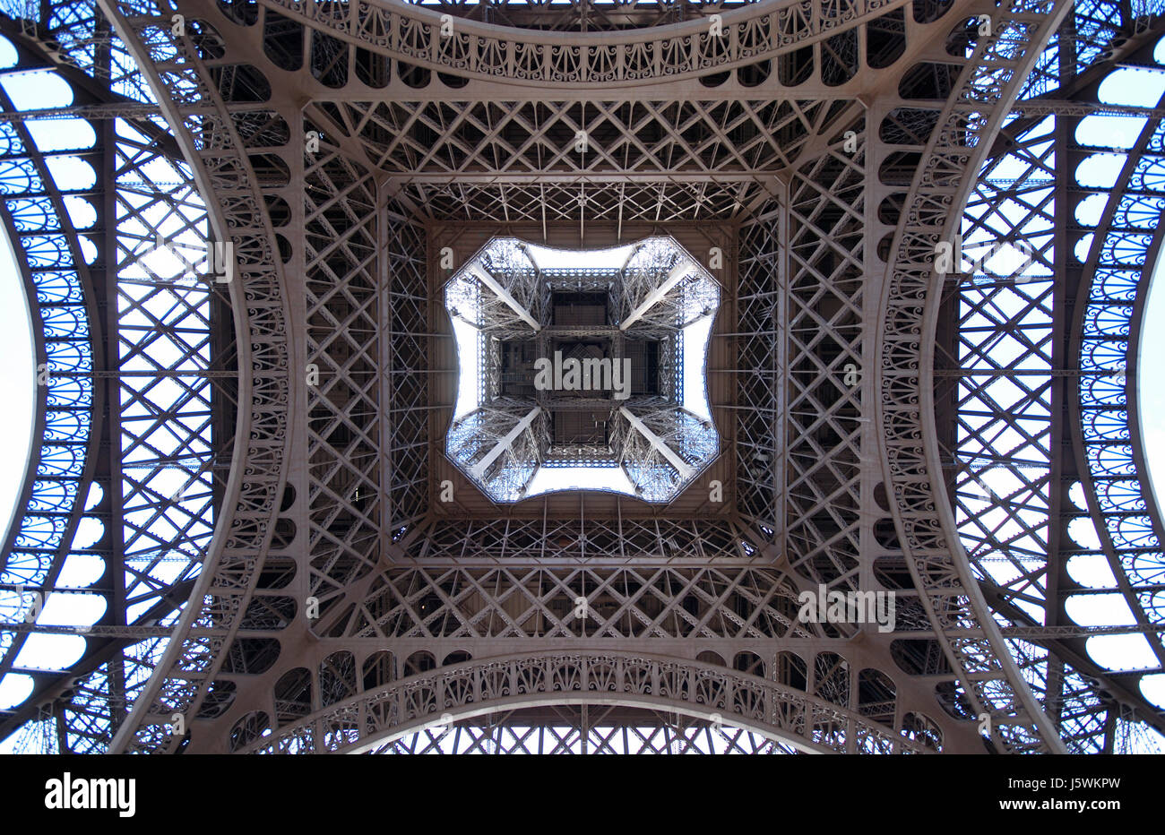 eiffel tower paris from below Stock Photo - Alamy