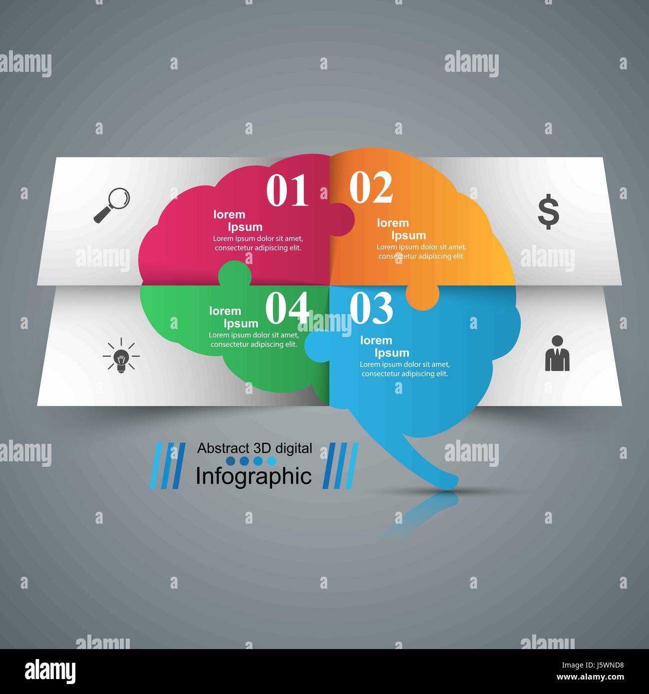 Brain infographic hi-res stock photography and images - Alamy