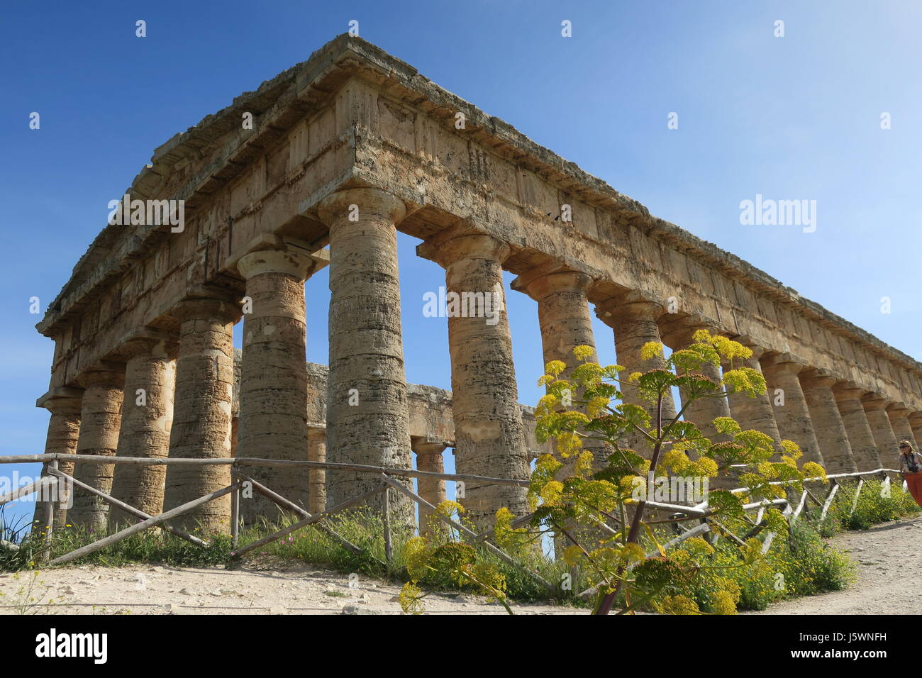 On a hill just outside site of ancient city of Segesta lies an ...