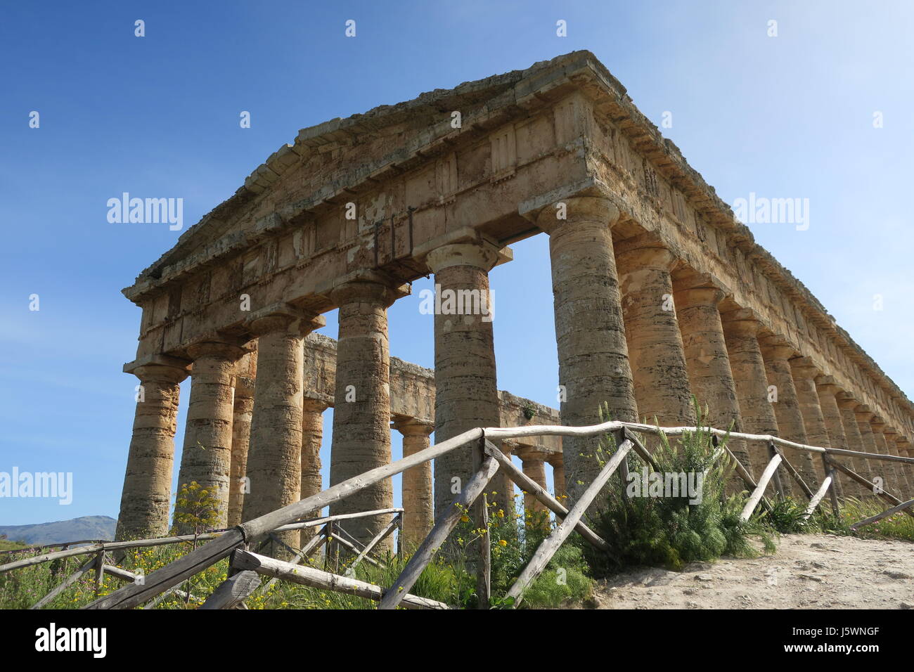 On a hill just outside site of ancient city of Segesta lies an ...