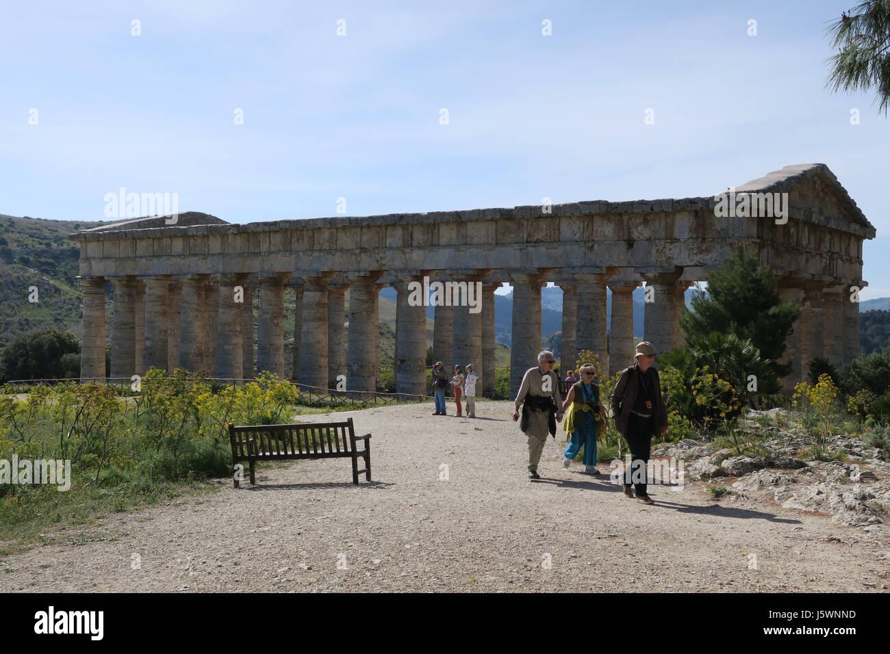 On a hill just outside site of ancient city of Segesta lies an ...
