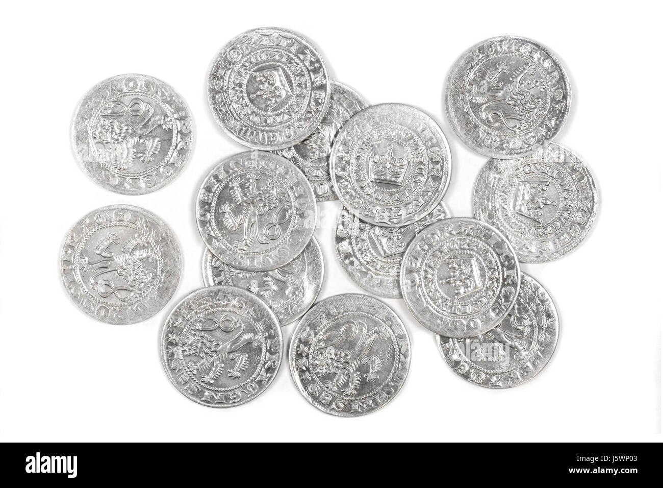 Silver coins medieval hi-res stock photography and images - Alamy