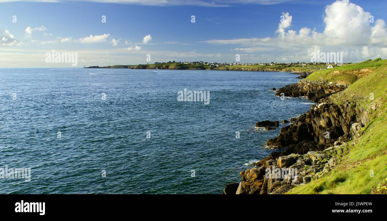 green atlantic ocean salt water sea ocean water france coast brittany ...