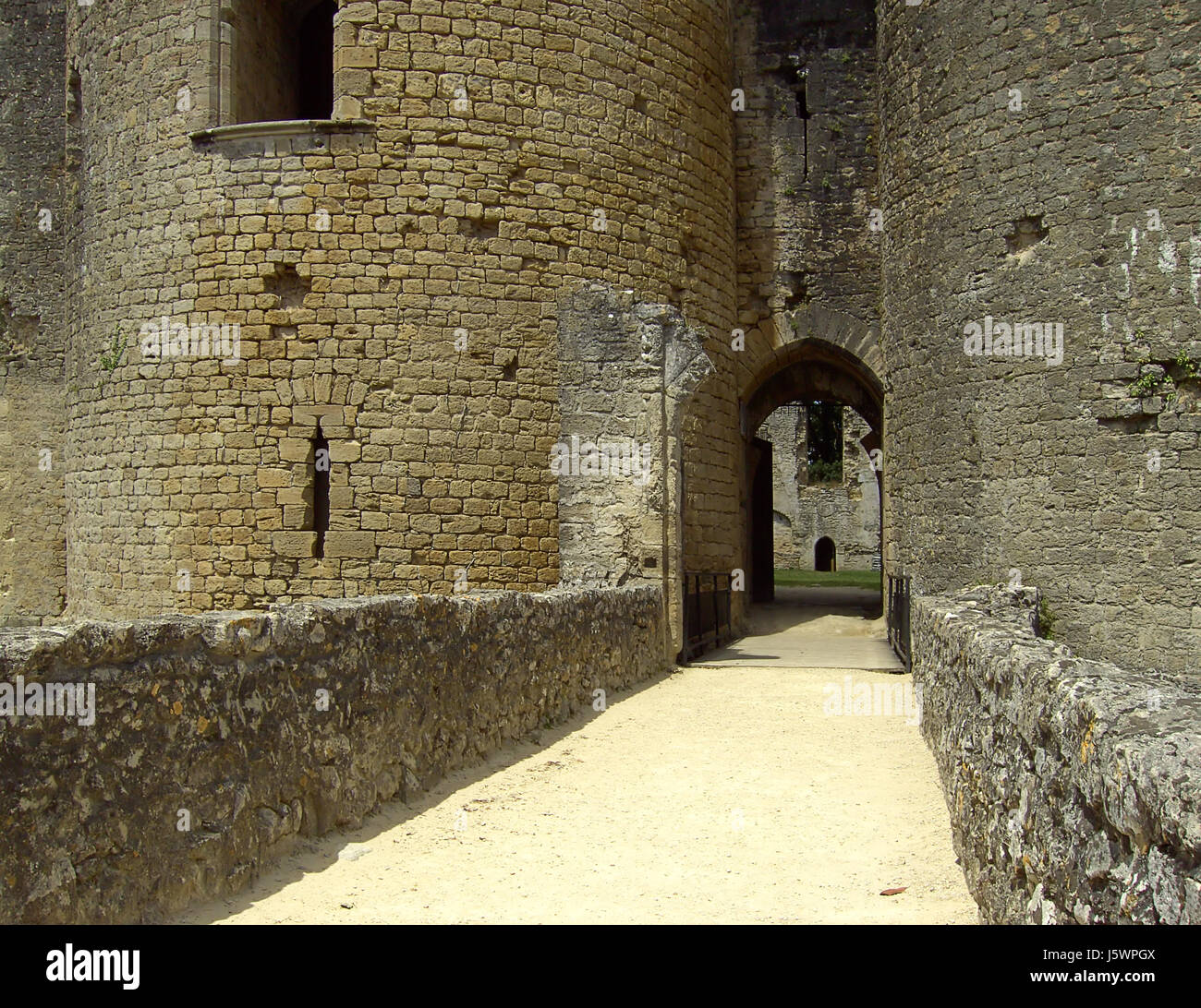 wall fortress fortification chateau castle tower stone wall france ruin ...