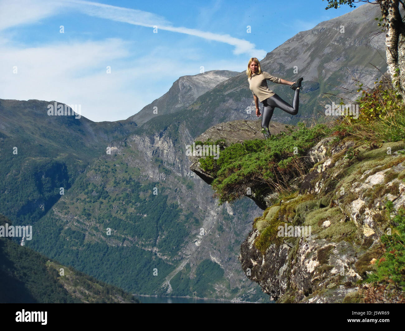 Fjord Norway Standing Cliff High Resolution Stock Photography and ...