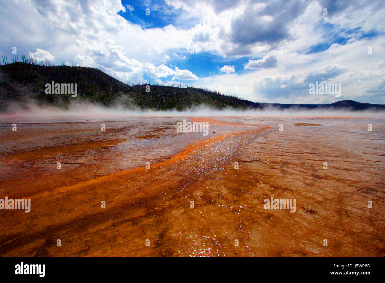 national park usa tank sulphur brimstone geyser big large enormous ...