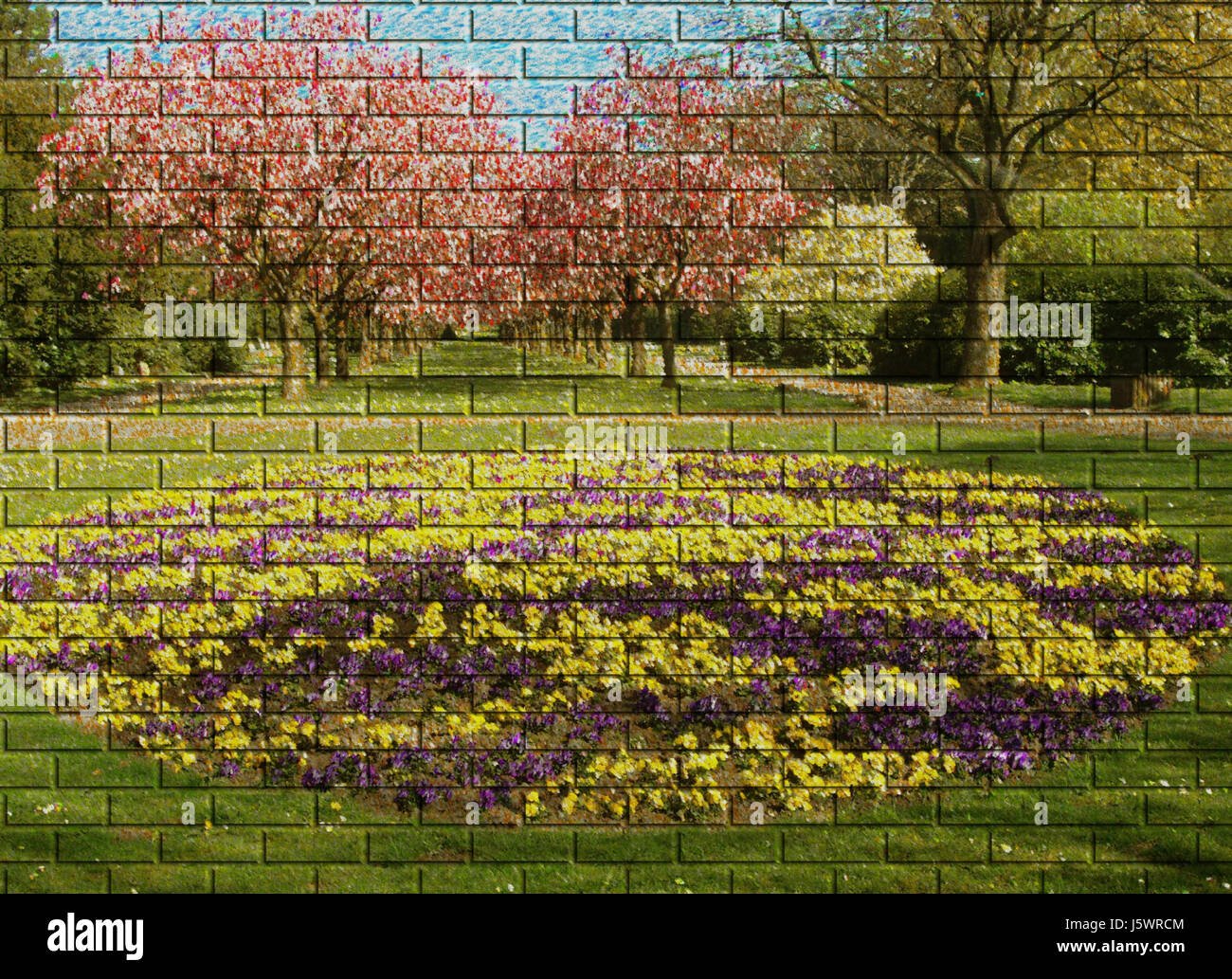 art painting daub graffiti grafitti art tree trees graphic coloured ...