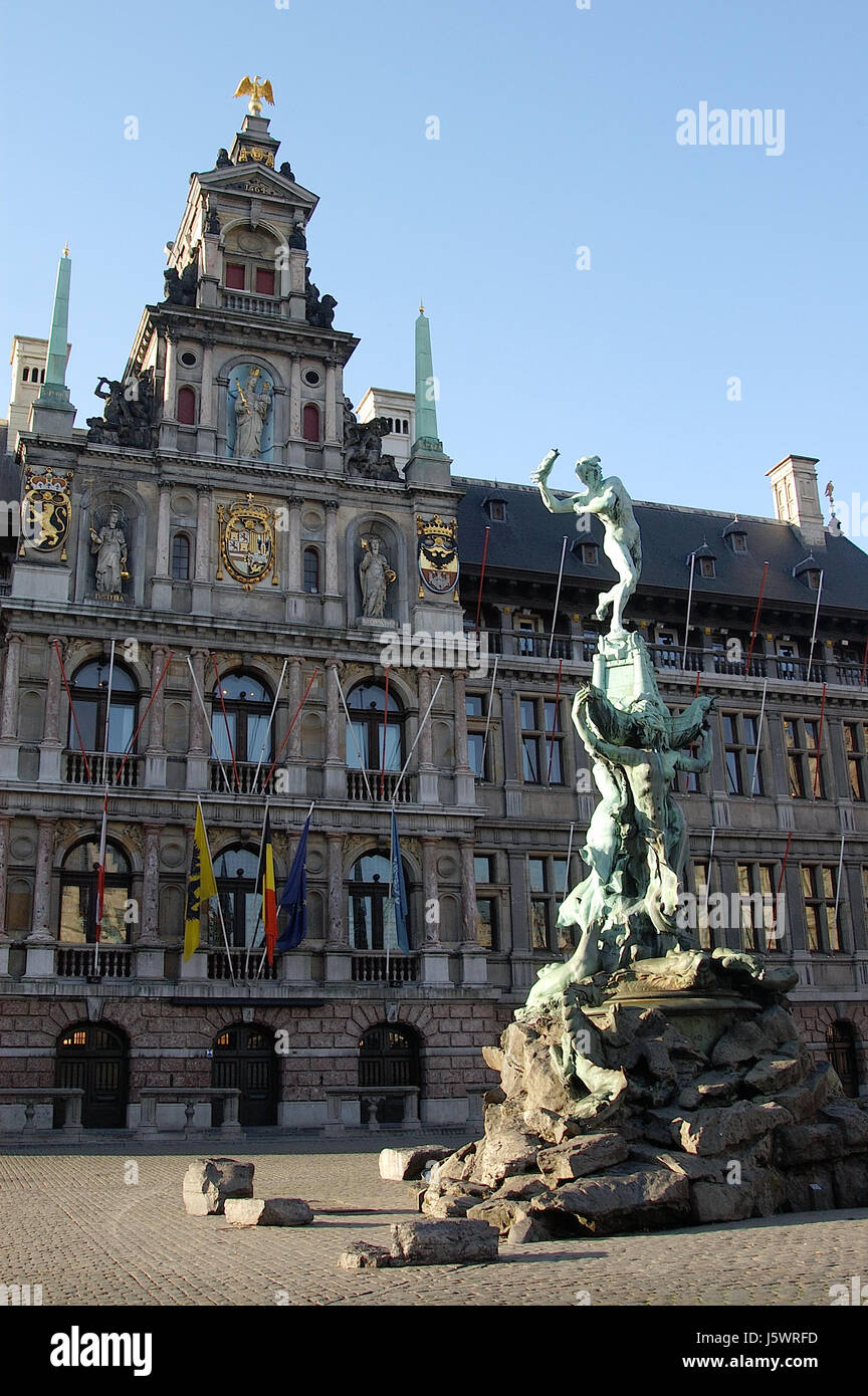 city town culture sights belgium storefronts antwerp weekly market ...