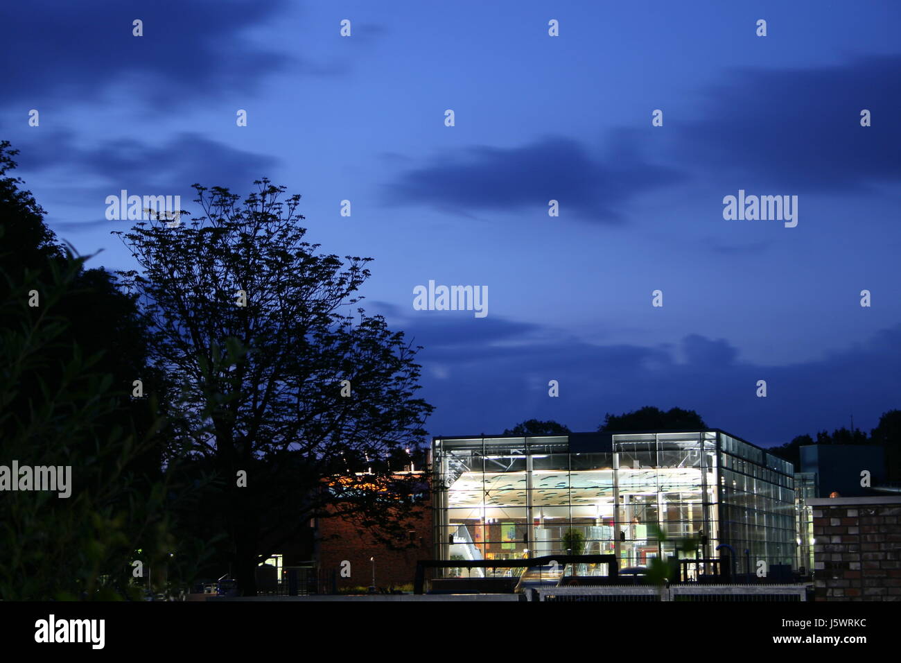 night nighttime night photograph public baths swimming pool open air ...