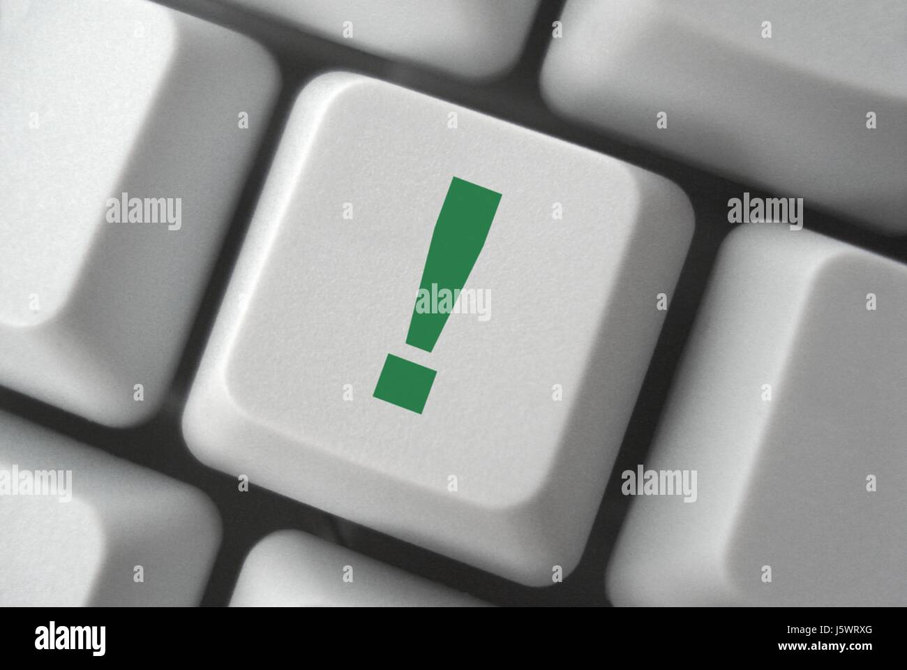 keyboard green hint warning key exclamation mark computers computer ...