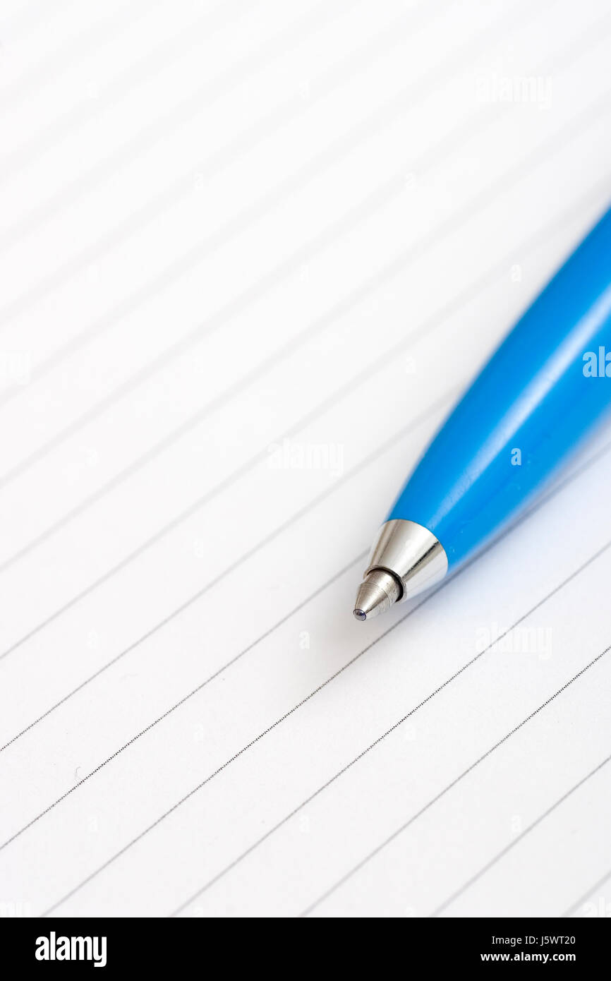 write wrote writing writes notebook notepad ink pen style pencil blue ...