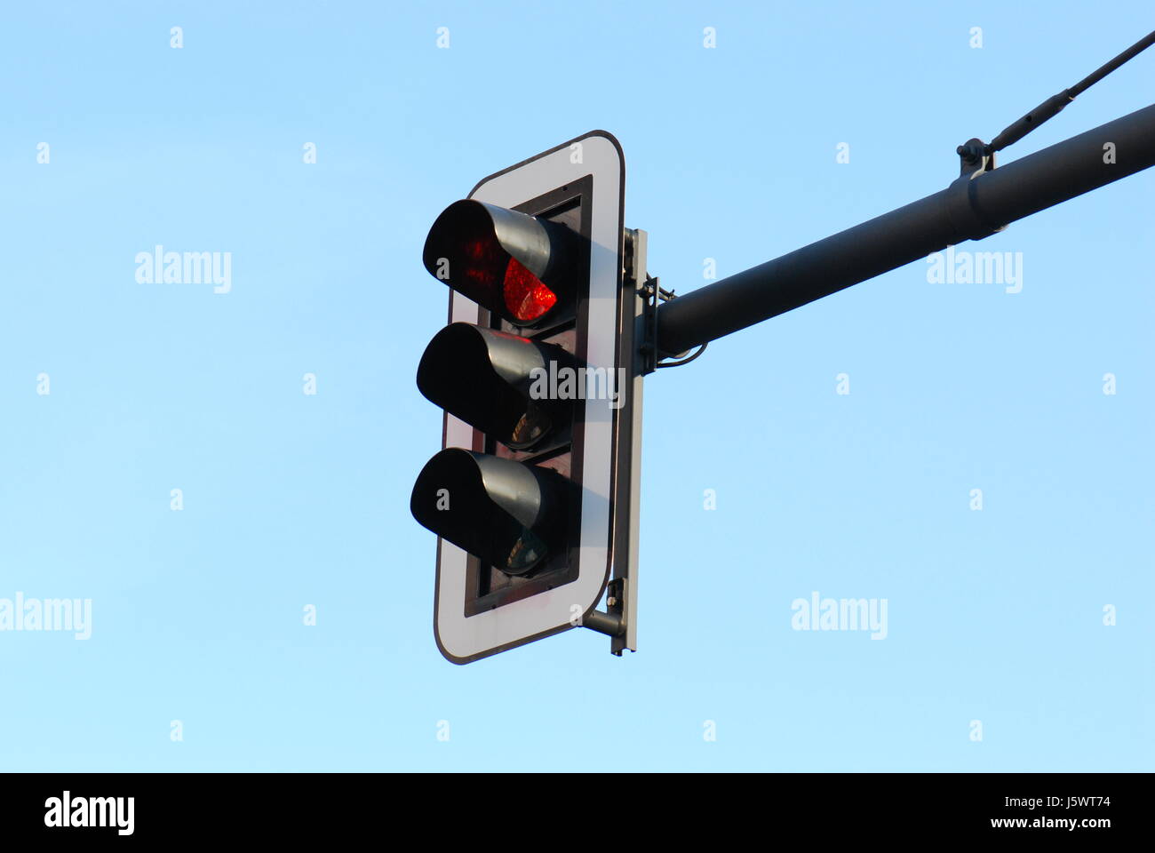 attention hanging lamp traffic light set of lights stops stop ban red ...