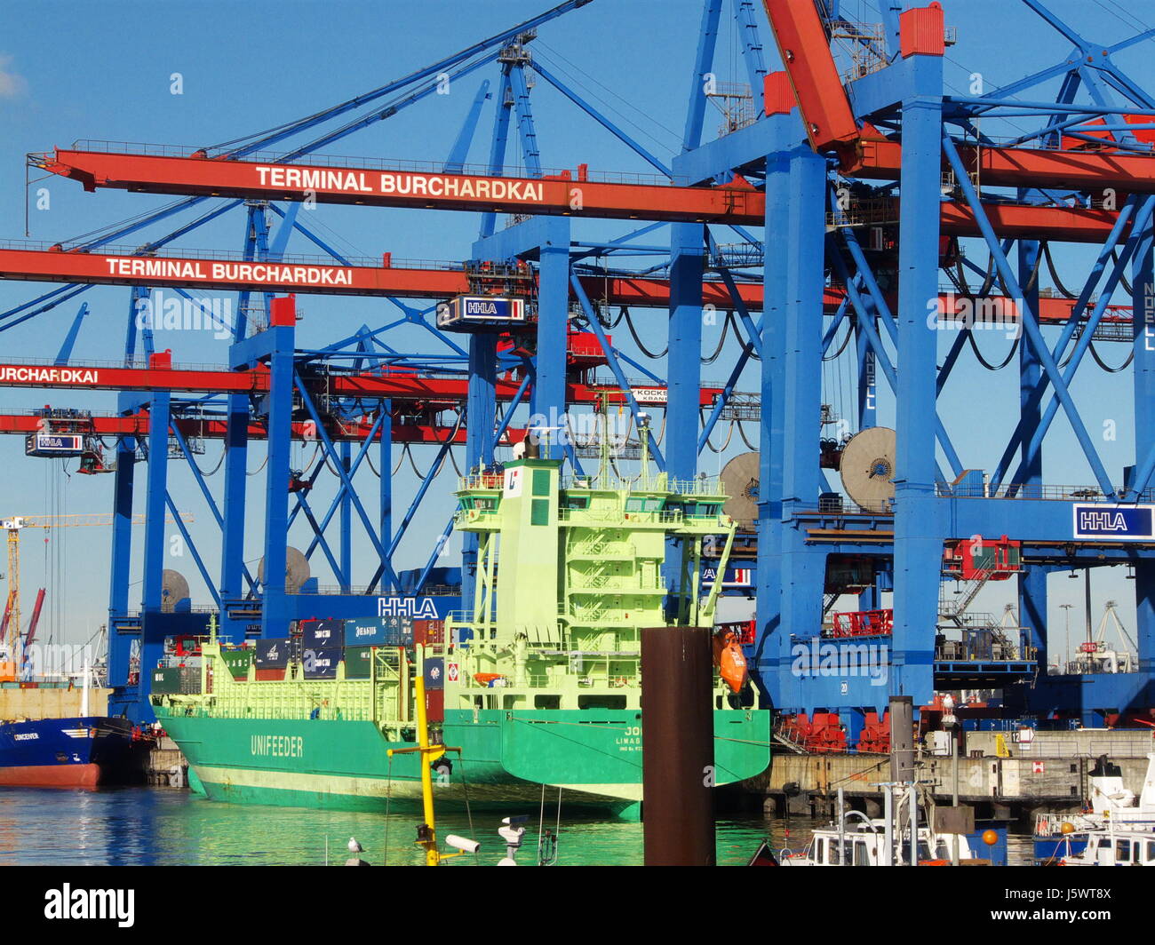 import export container port transshipment goods traffic harbor ...