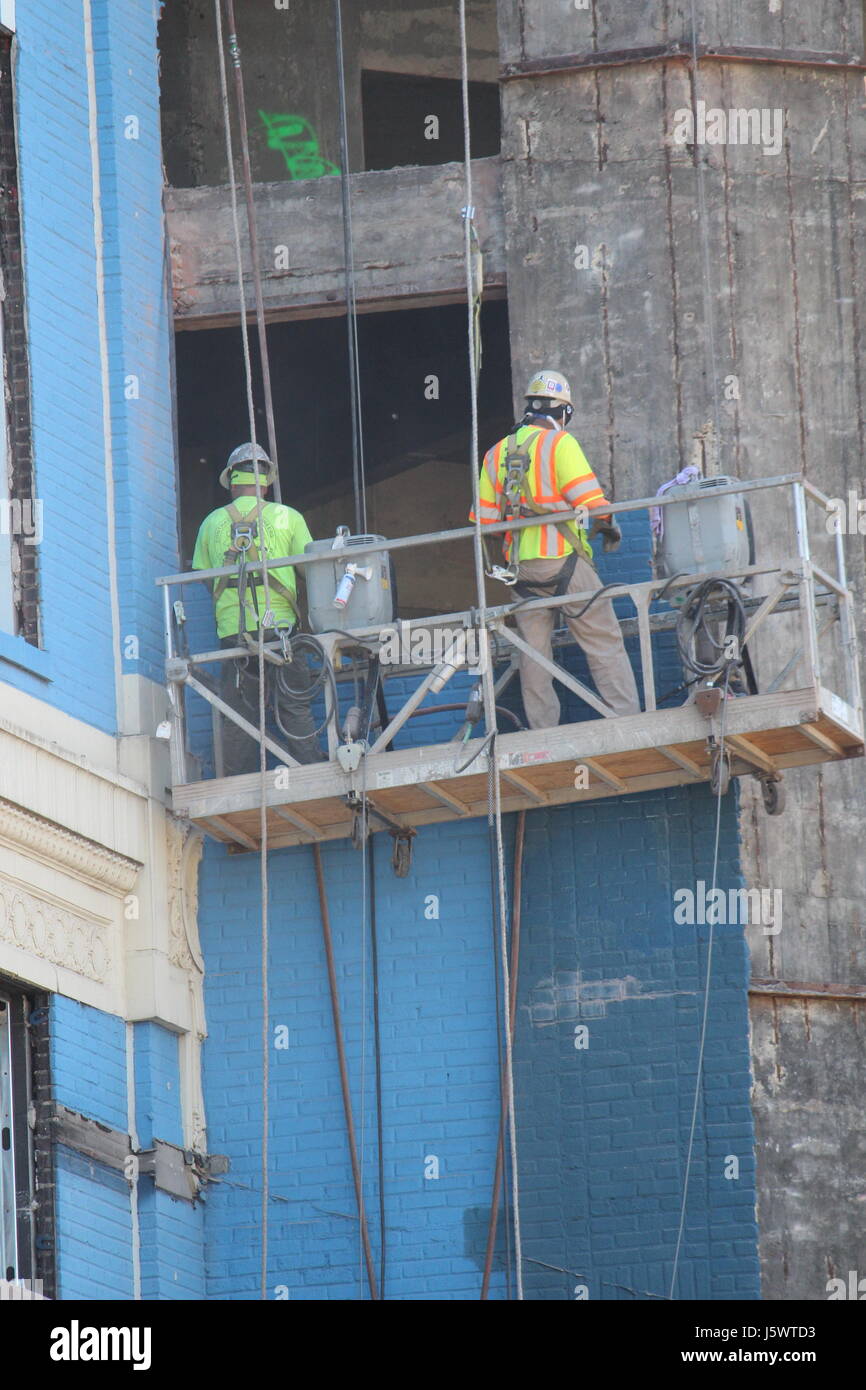 Men on Construction Site Stock Photo - Alamy