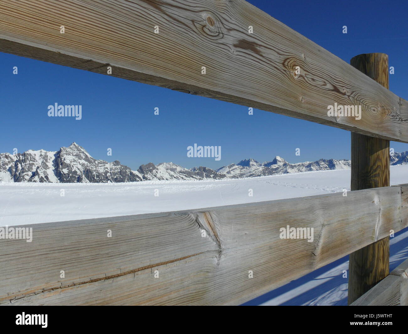 winter fence sight view outlook perspective vista panorama lookout snow ...