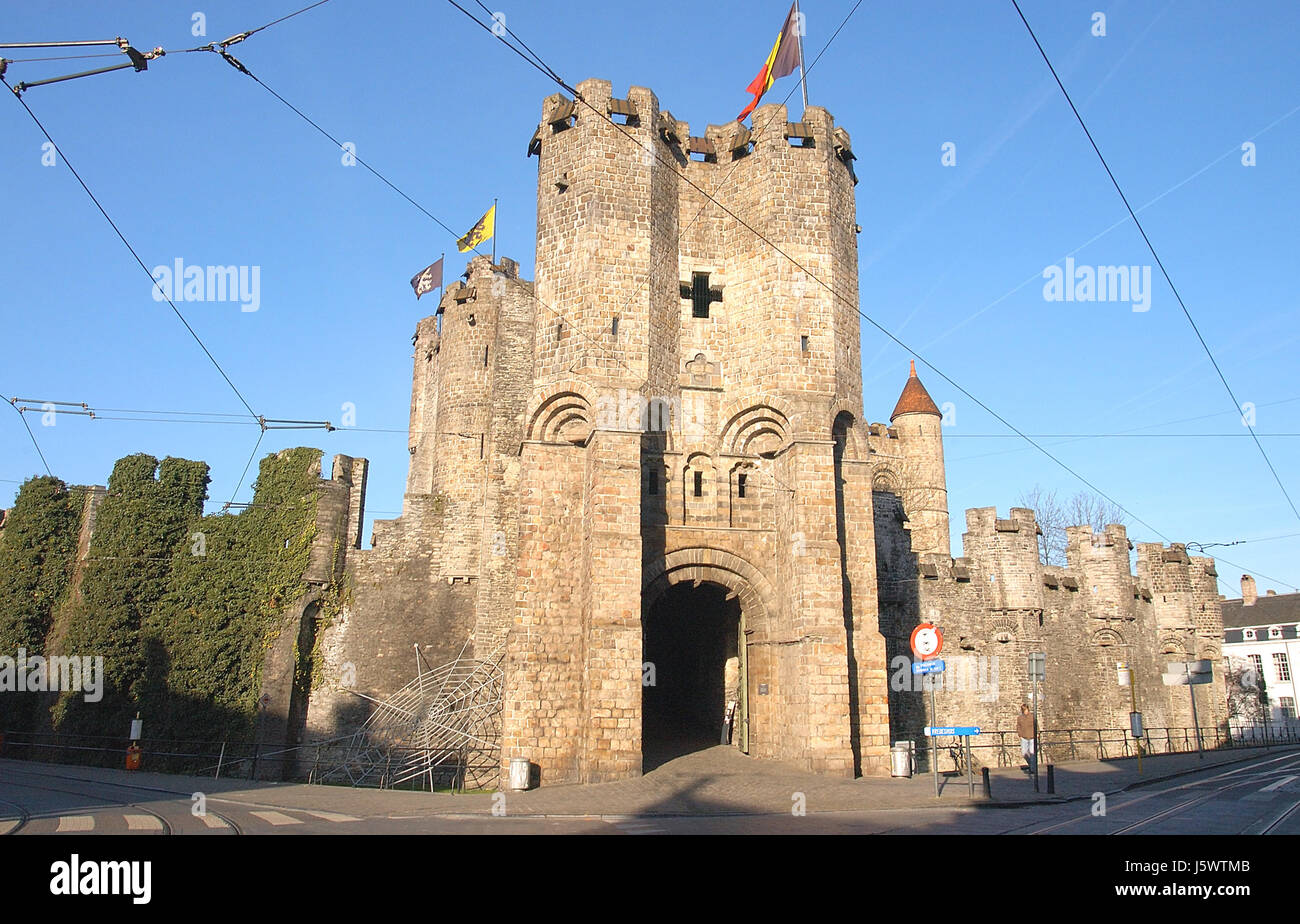 belgium world cultural heritage earls flanders ghent chateau castle ...