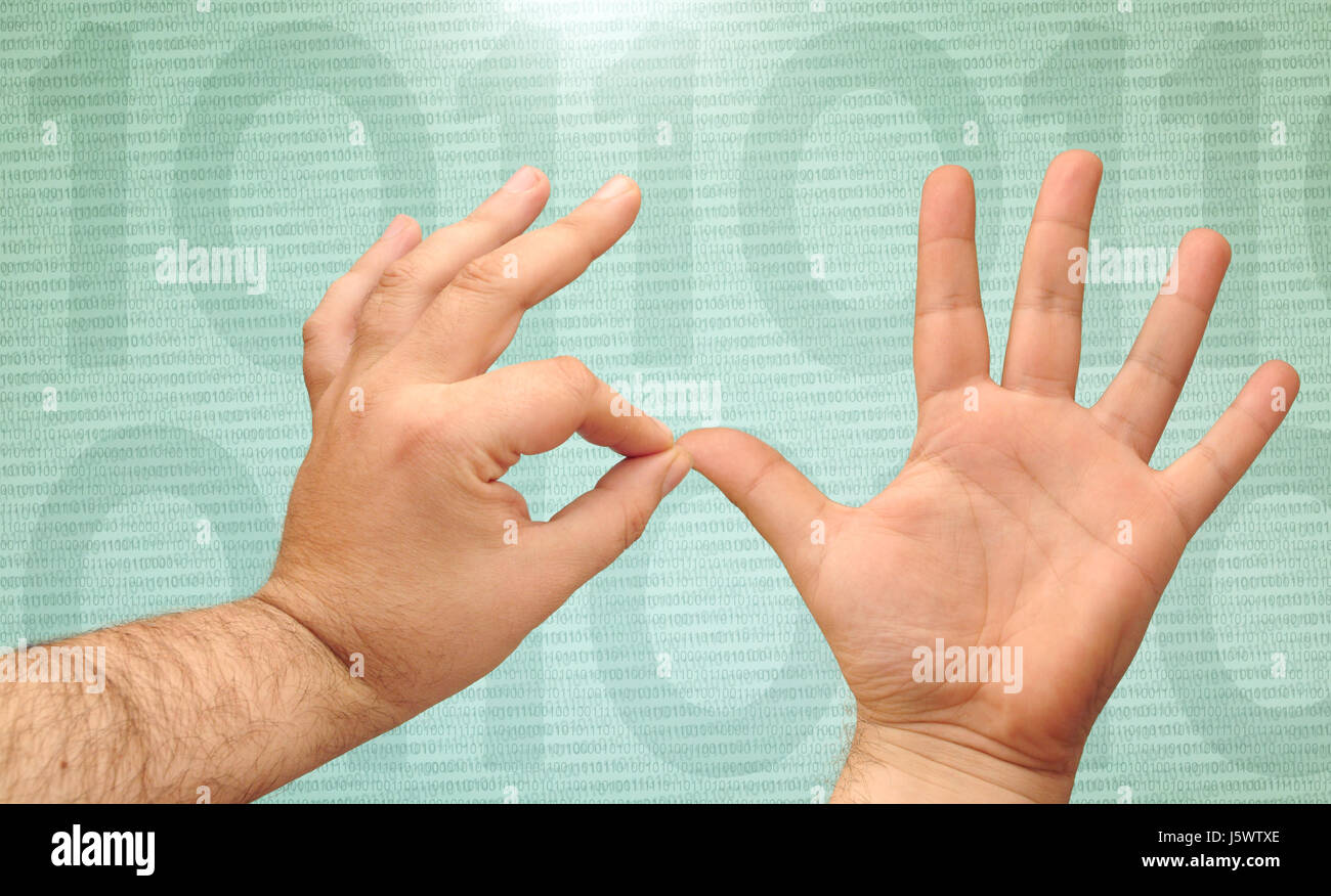 hand hands byte code binary counting computers computer motion ...
