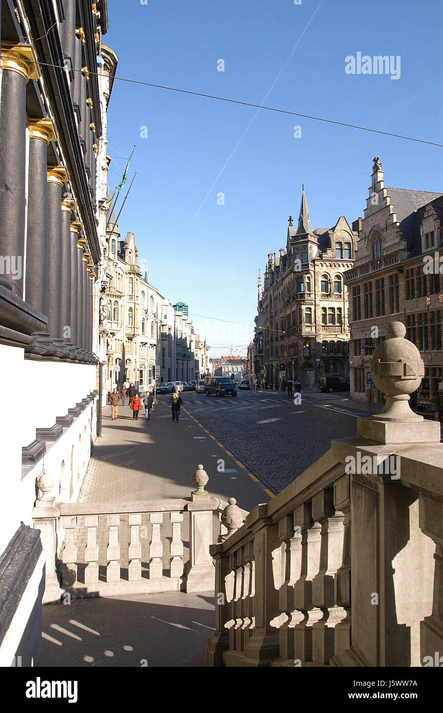 stairs town hall belgium facade baluster stair-rail ghent stairs ...