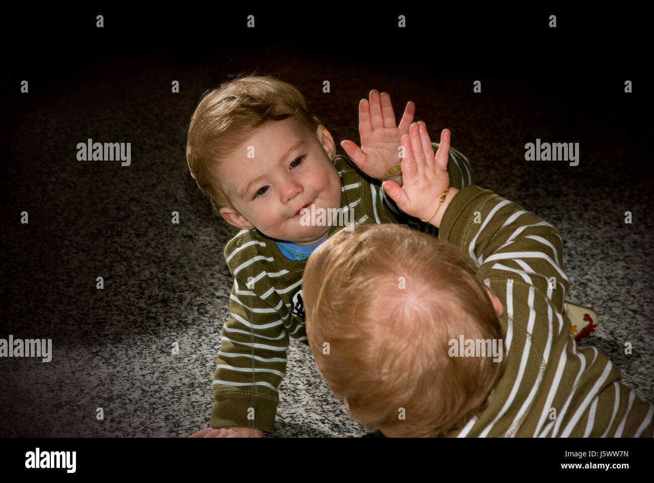 baby reflection photo picture image copy deduction mirror investigate ...