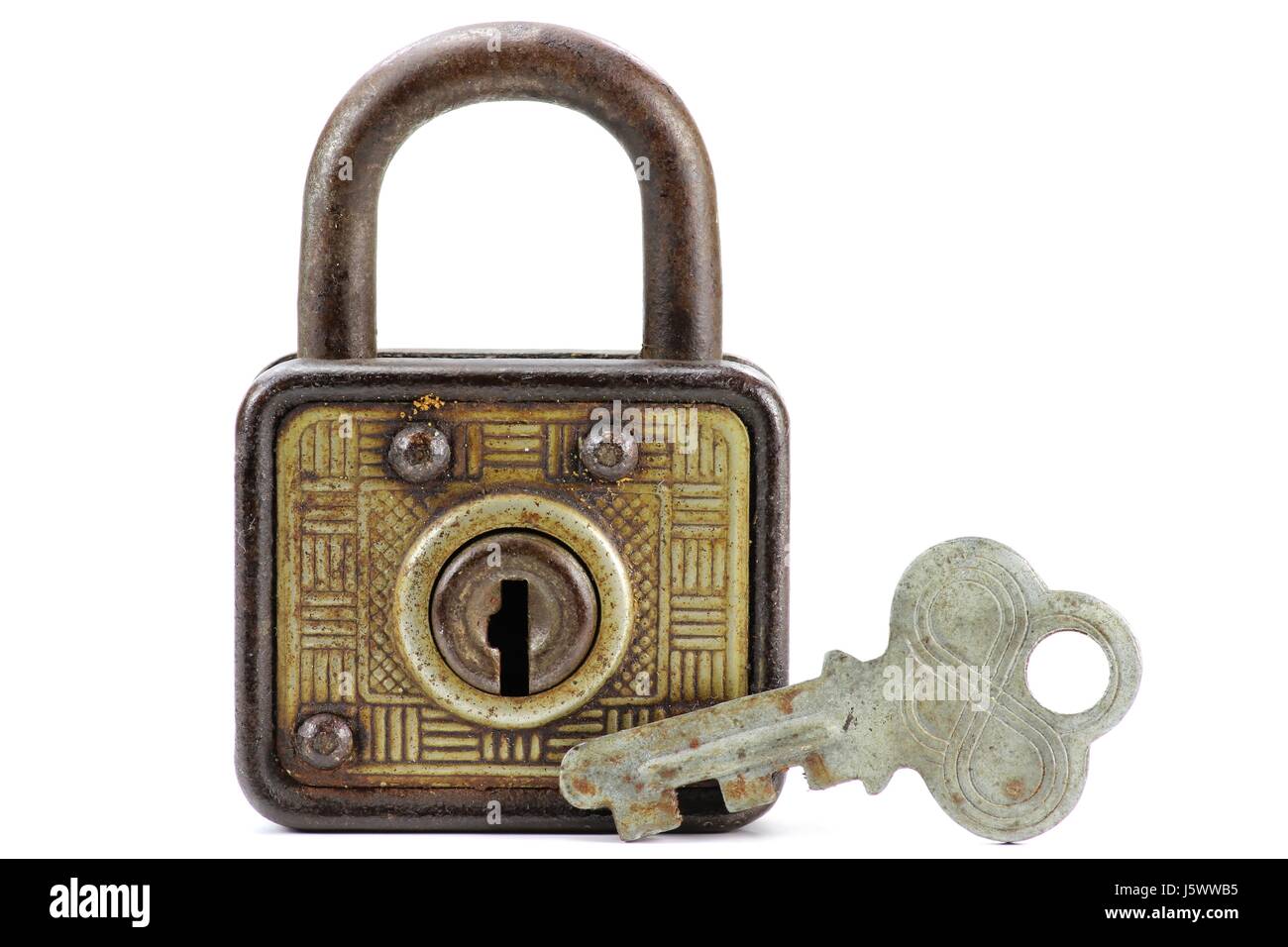 padlock isolated on white background Stock Photo - Alamy