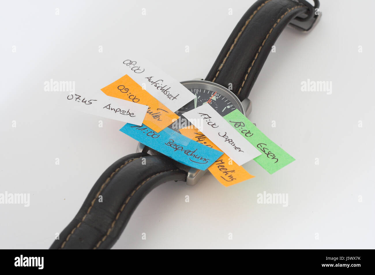 note memo clock time pressure memory stress date note memo deadline ...