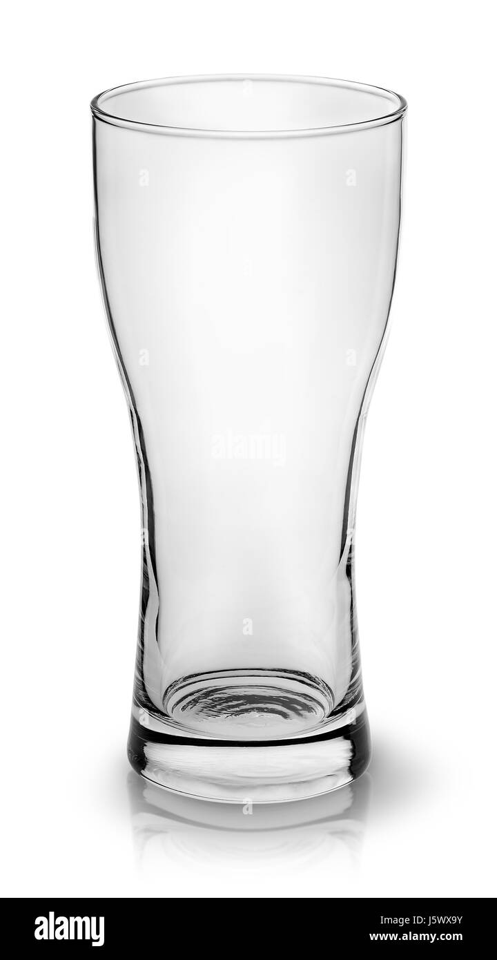Empty small beer glass top view Stock Photo - Alamy