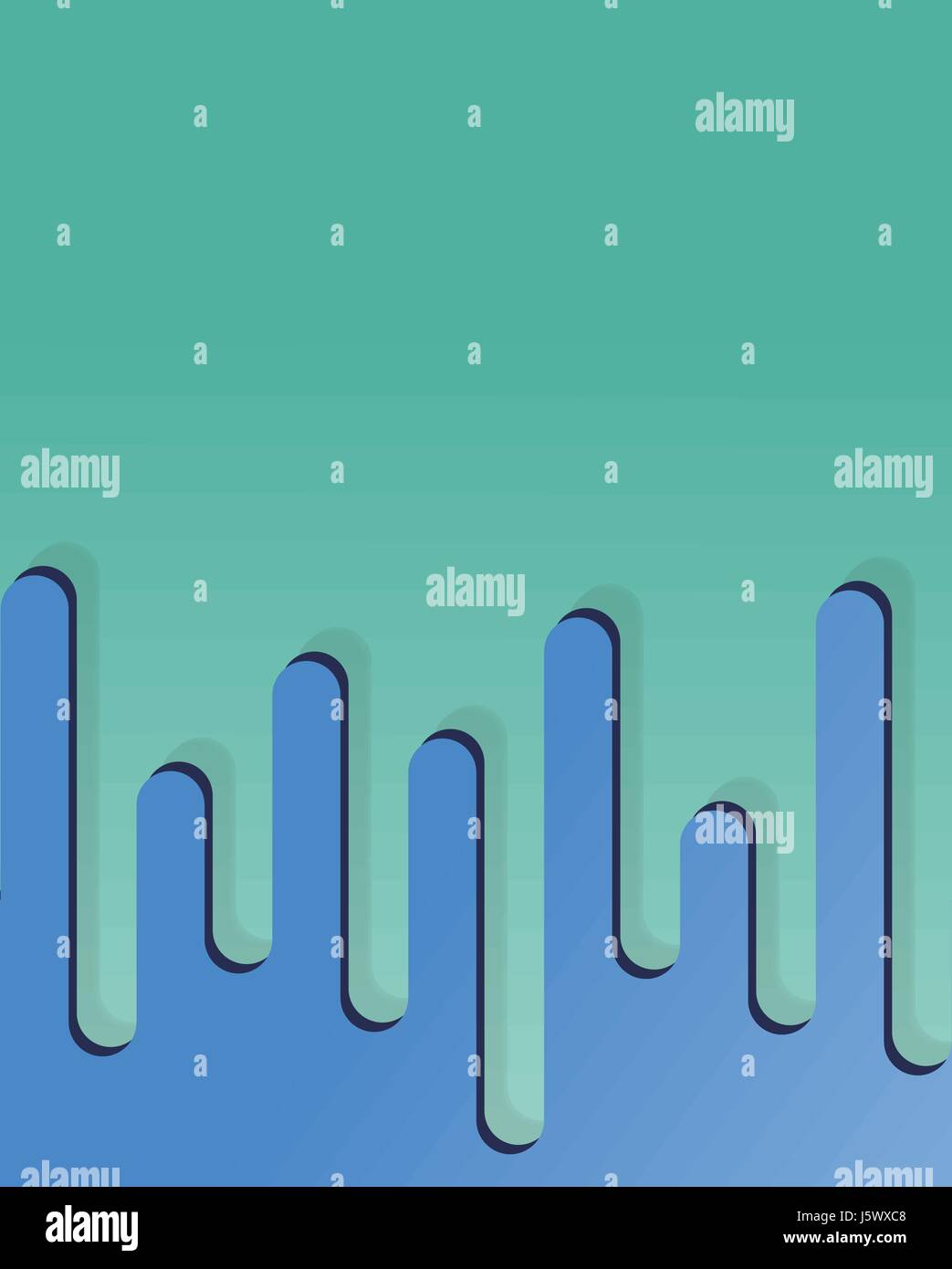 Blue plastic comb on a green background Stock Vector Image & Art - Alamy