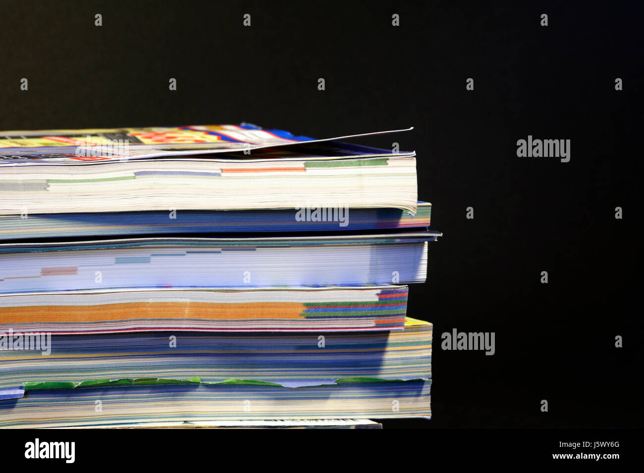 stack advertisement catalogue magazine sorted out waste paper sheet of ...