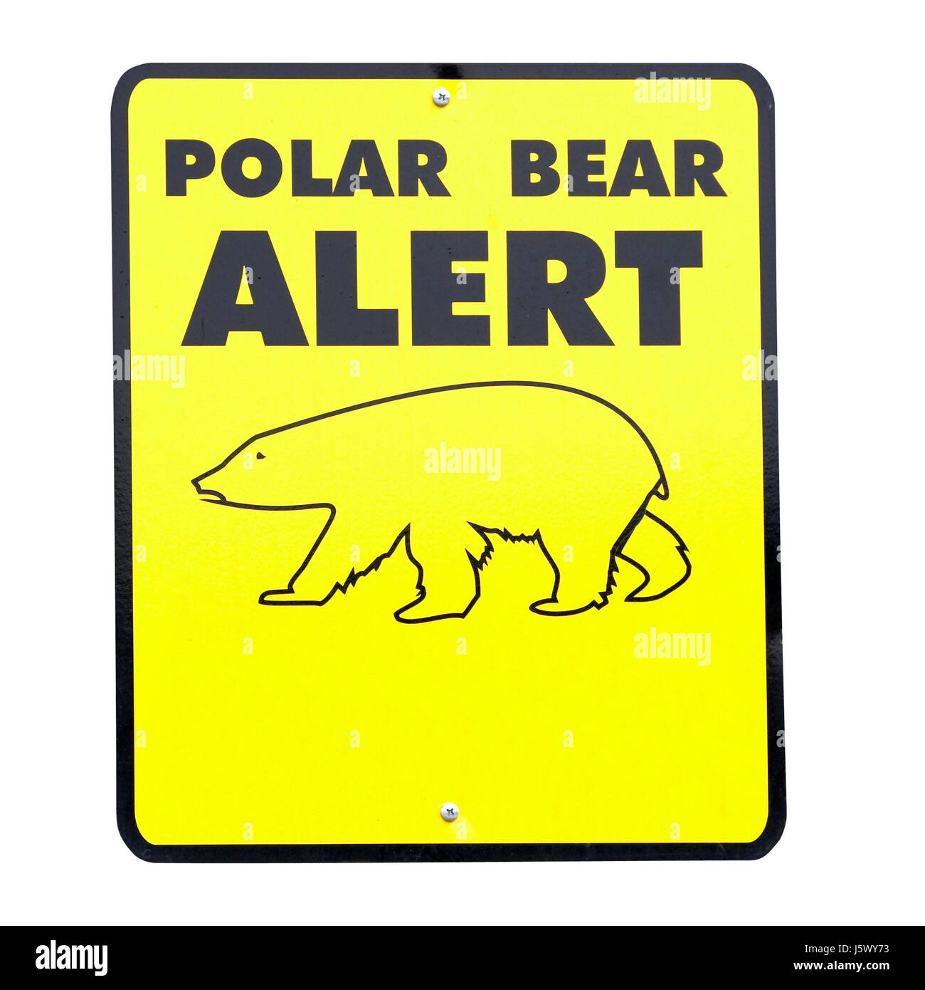 Polar bear warning sign on hi-res stock photography and images - Alamy