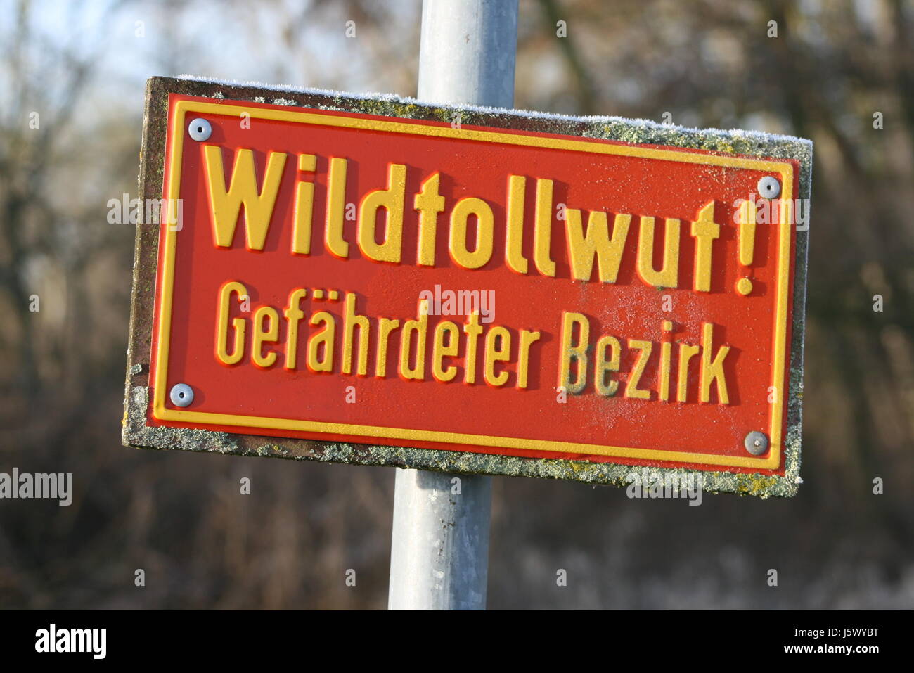 Rabies warning sign hi-res stock photography and images - Alamy