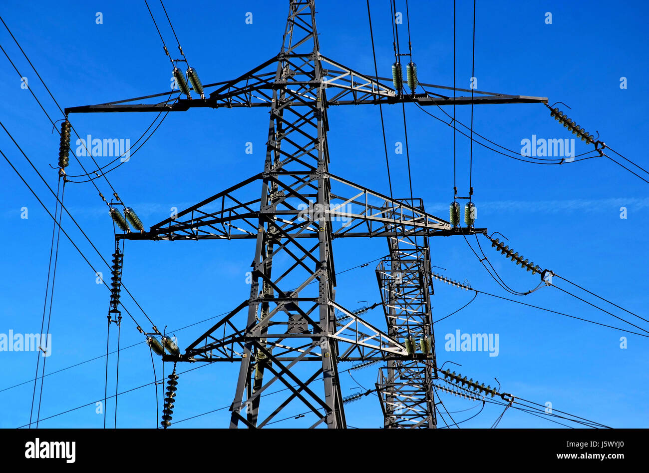 lines energy power electricity electric power volt high connect tall ...