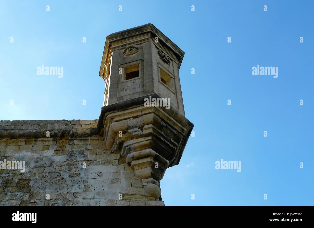 watchful fortress malta watchtower blue tower historical eye organ ...
