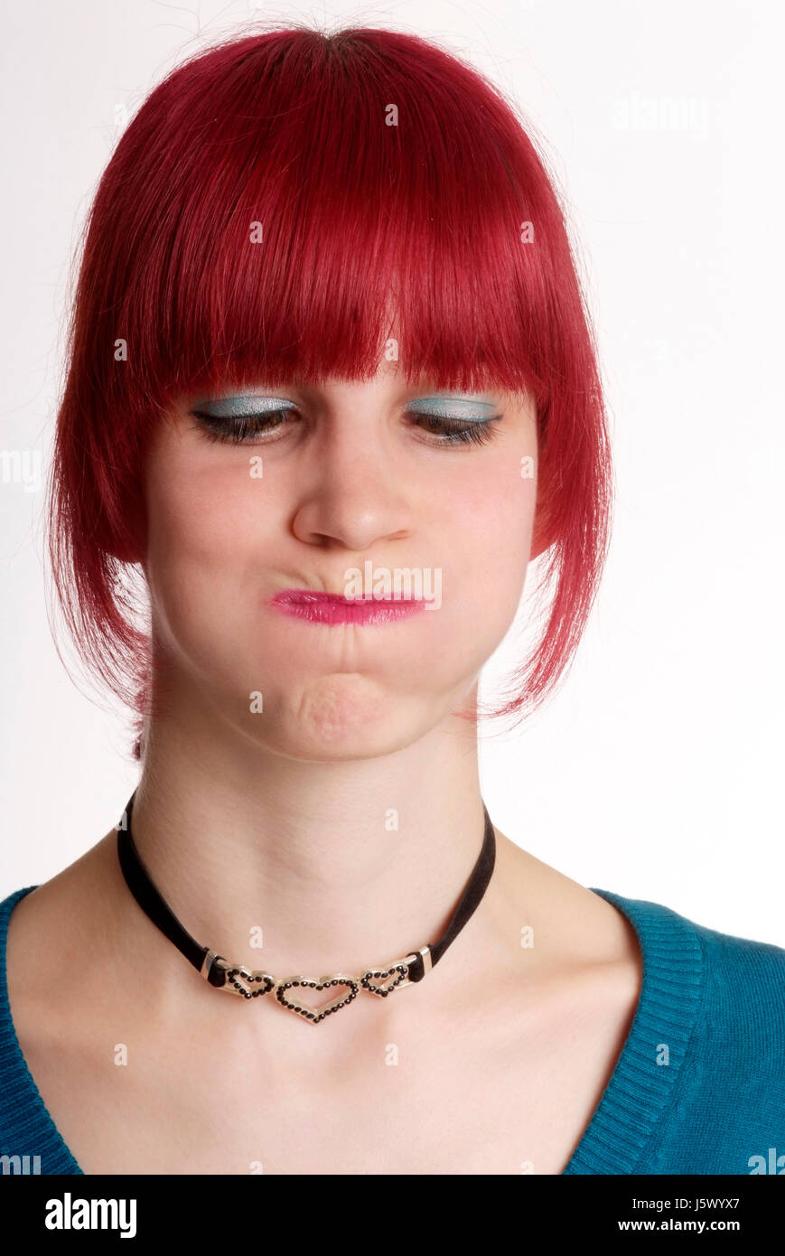 woman mouth eyes nose cheek inflate red woman isolated lady modern ...