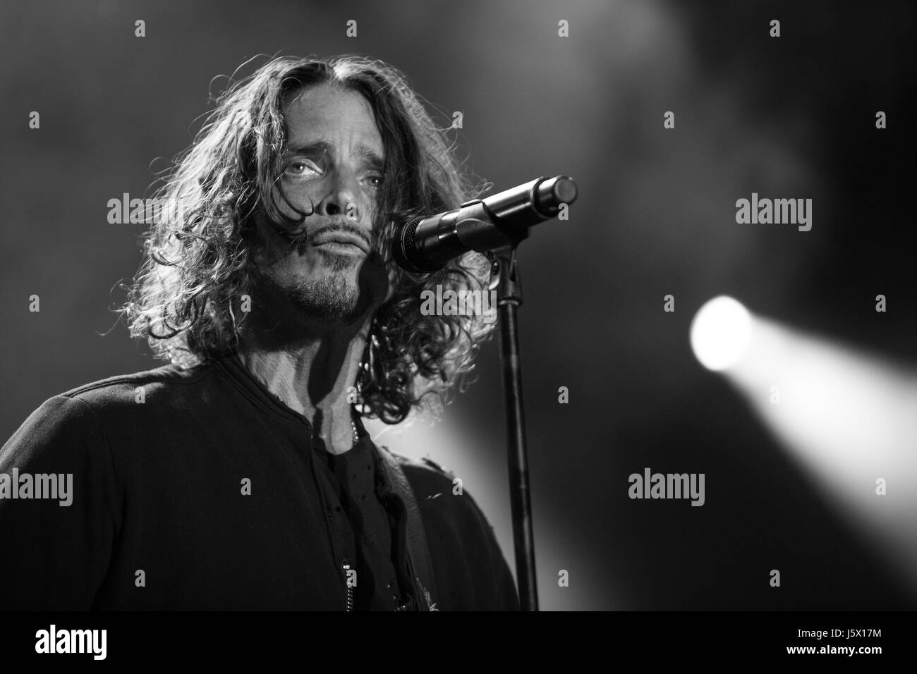 Chris Cornell performs with Soundgarden in Kitchener, Ontario, Canada ...
