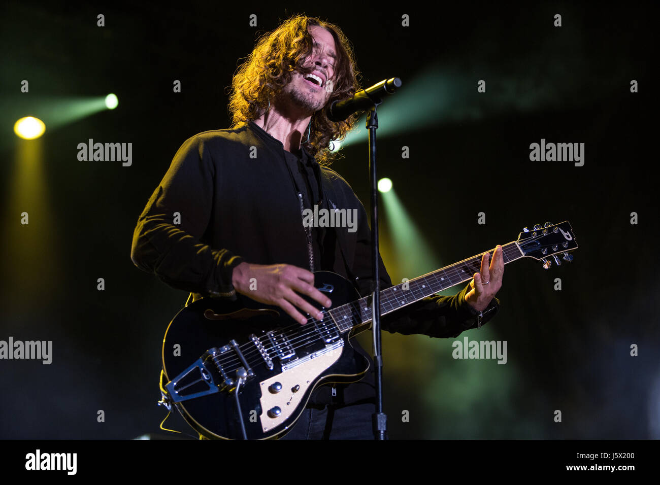 Chris Cornell performs with Soundgarden in Kitchener, Ontario, Canada ...